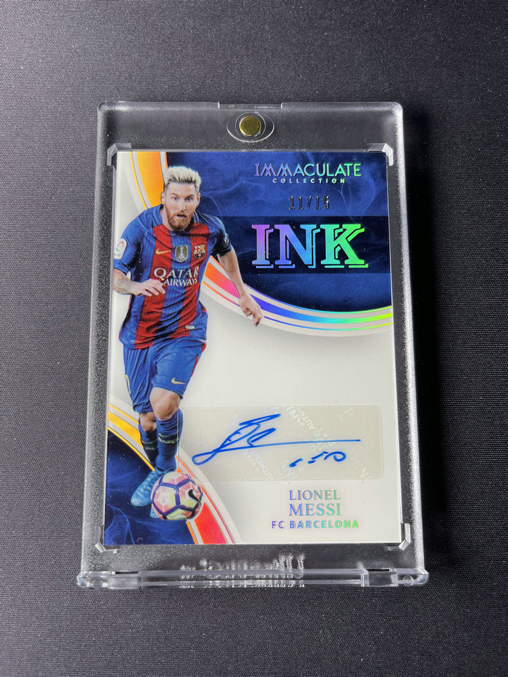2017 Panini Immaculate Lionel Messi 巴塞罗那 巴萨 梅西 梅球王 镜面 ink签 签字 11/15 不累计 ...