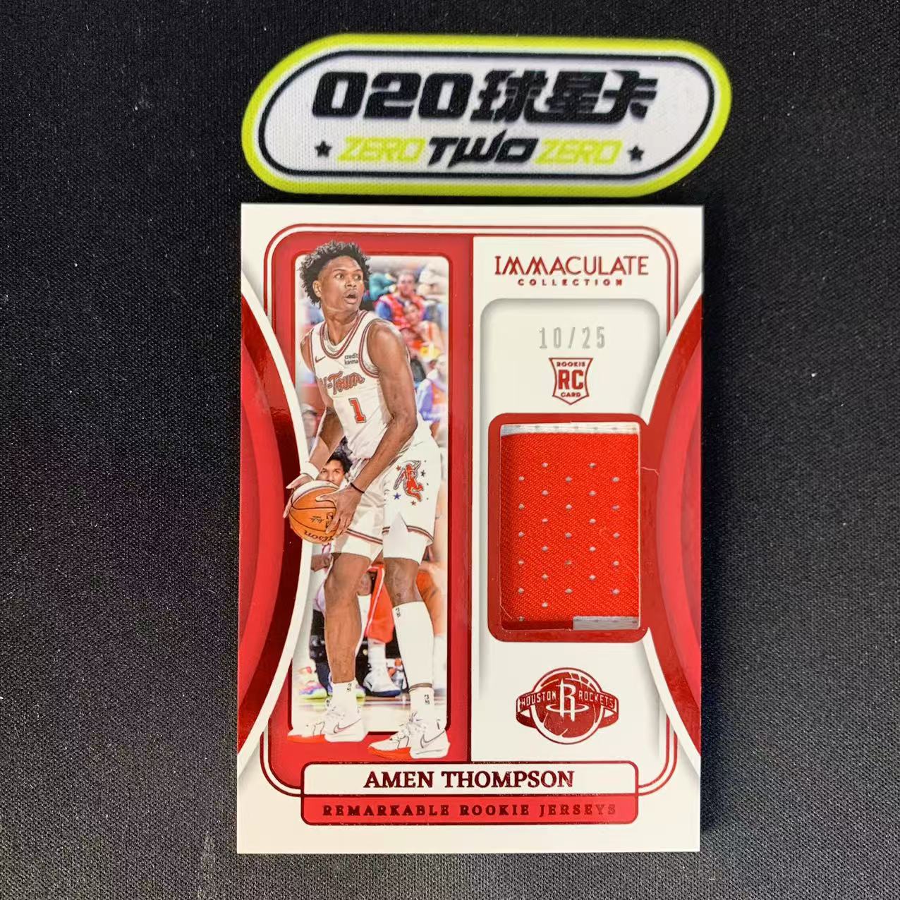 2023-24 Panini Immaculate Amen Thompson IMM 阿门 汤普森 10/25编 RC新秀 球衣物料暴力切割 ...