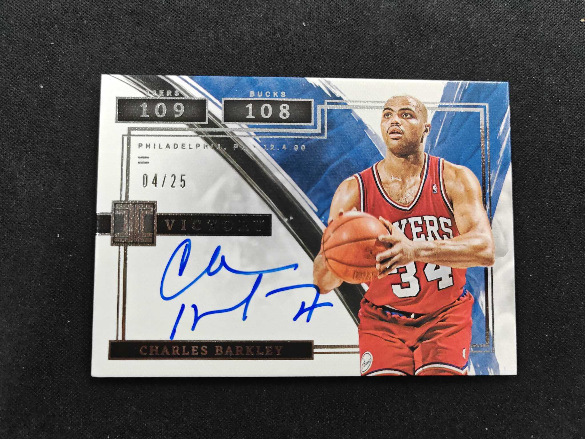 2022-23 Panini Impeccable Charles Barkley SC球星卡 小真金 76人 查尔斯巴克利 胜利签 签字 ...