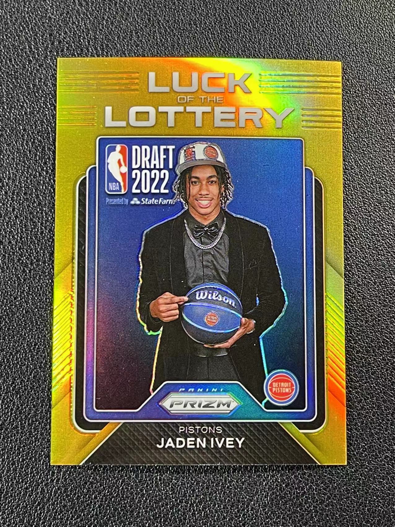 【超新星精品】2022-23 Panini Prizm jaden ivey RC 新秀 活塞 杰登艾维 幸运乐透 特卡 2/10编 金折 卡 ...