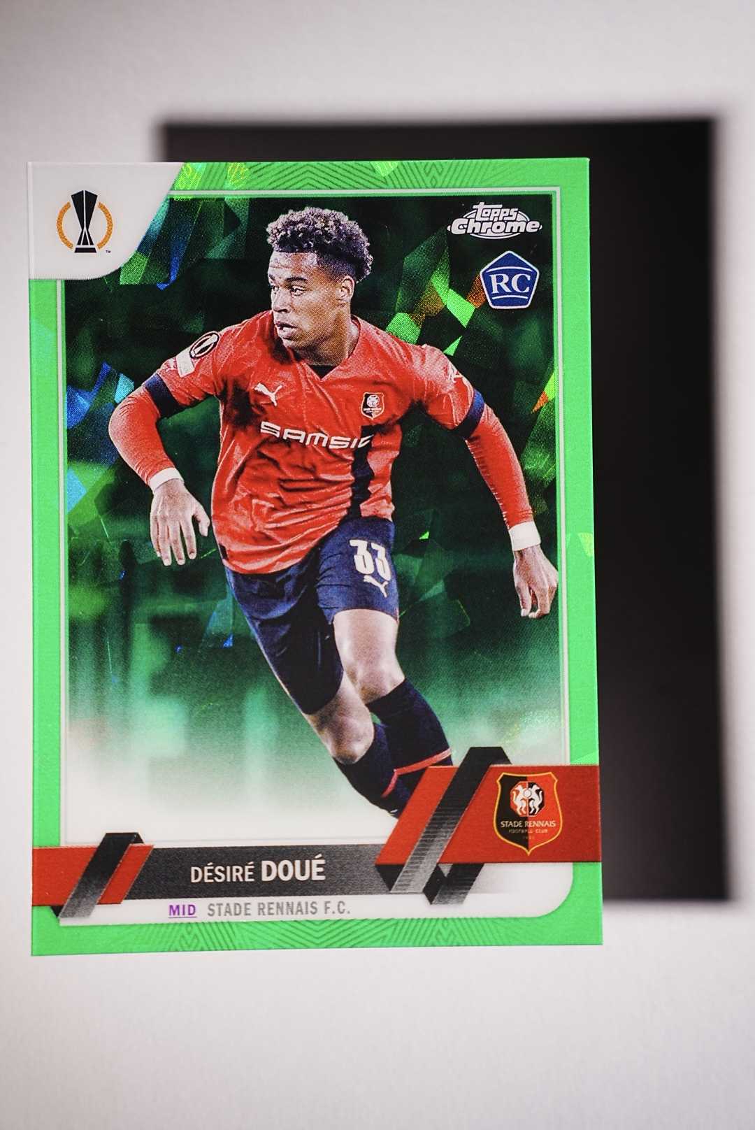 2022-23 Topps Chrome Sapphire Desire Doue RC 欧冠蓝宝石 杜埃 70编 绿碎冰折 绿宝石 新秀 ...
