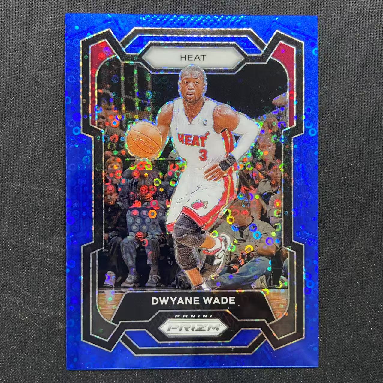 2023-24 Prizm Dwayne Wade 闪电侠 韦德 折射 FB蓝泡泡折 热火 150编【US10-XX6058】44GA 卡淘