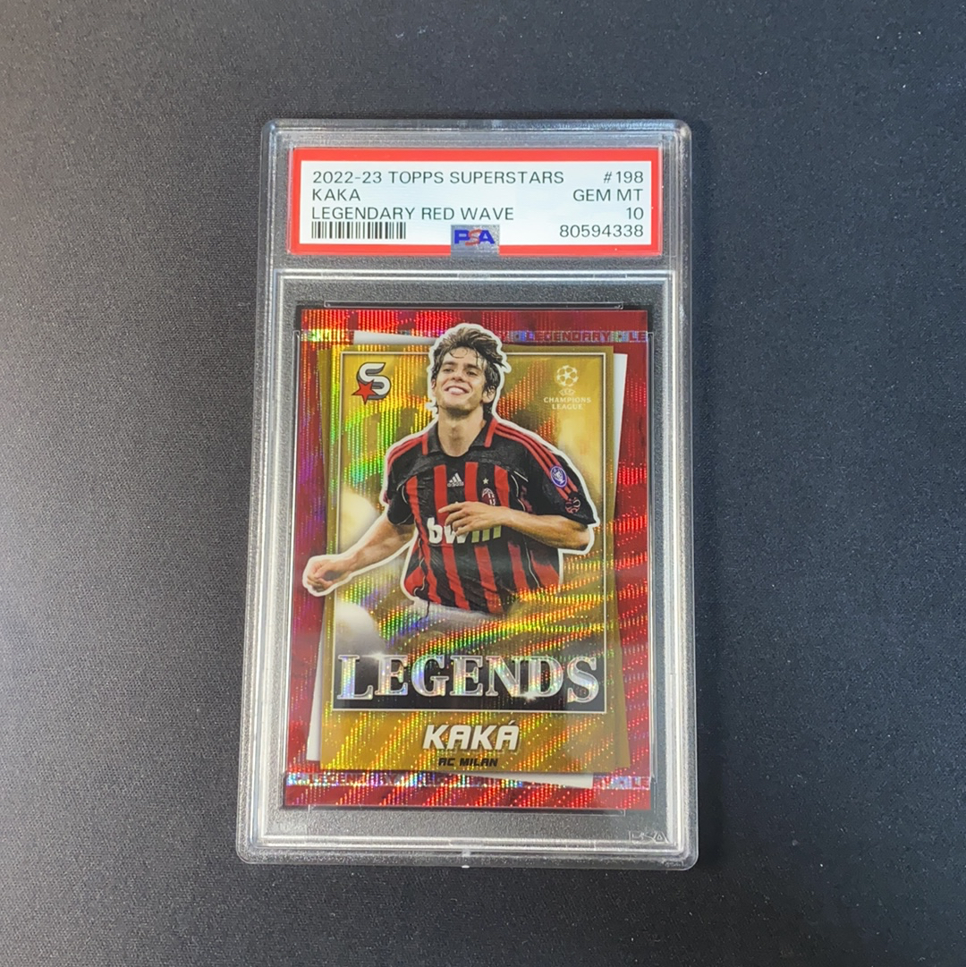 2022-23 Topps TOPPS UEFA SUPERSTARS KAKA chrome超巨 卡卡 传奇红折5编color match ...