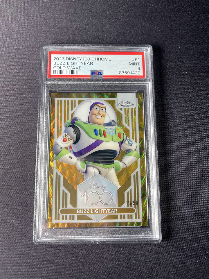 2023 Topps Disney Buzz Lightyear Topps Chrome 迪士尼100周年 巴斯光年 折射 金波纹 19/ ...