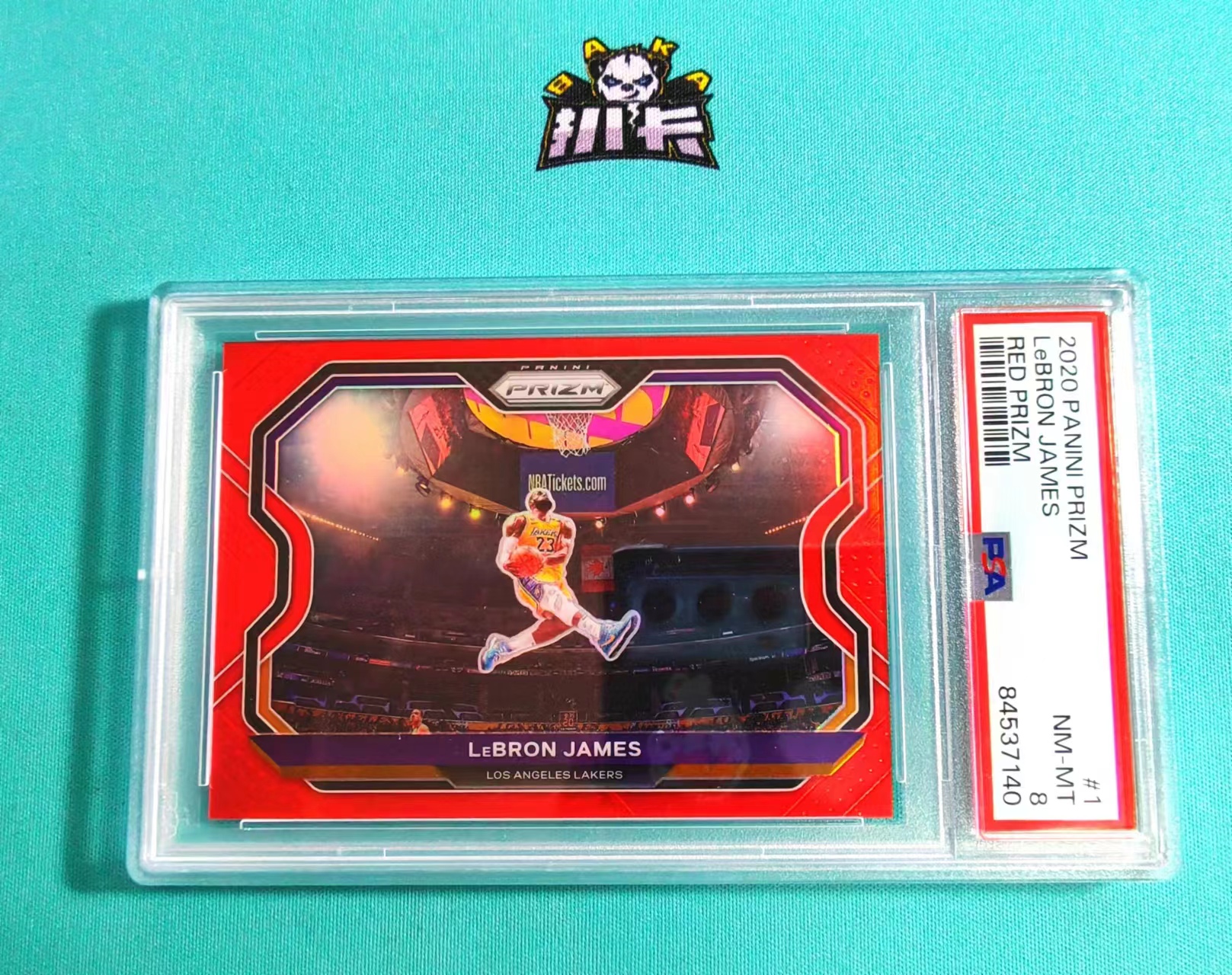 【BAKA扒卡拍卖】2020-21 Panini Prizm PZ Lebron James 勒布朗詹姆斯 027/299编 红折！剪刀脚 ...