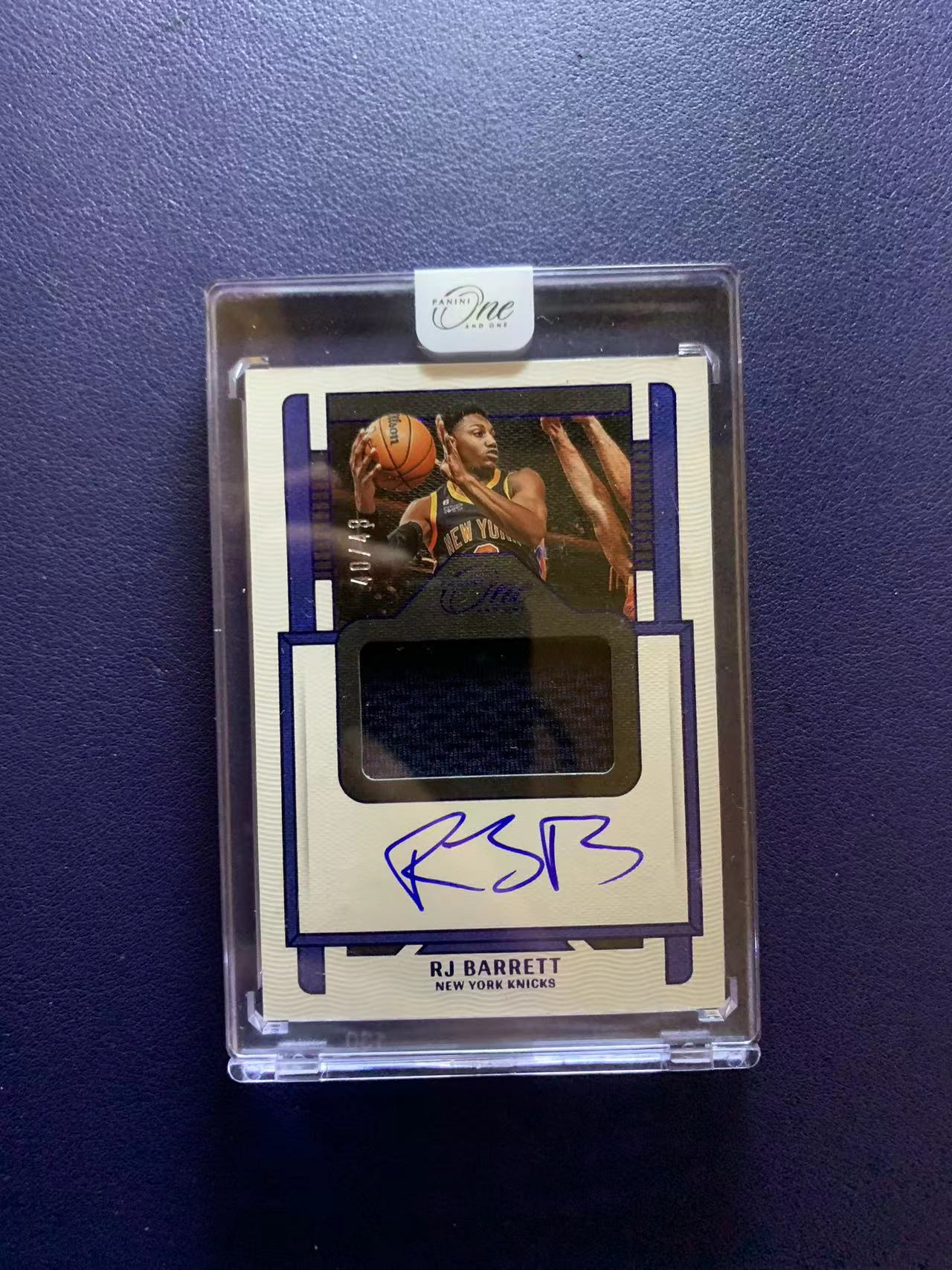 2022-23 Panini One and One R.J. Barrett 【大树代卖】OAO 尼克斯 rj巴雷特 rjb JA 49编 ...