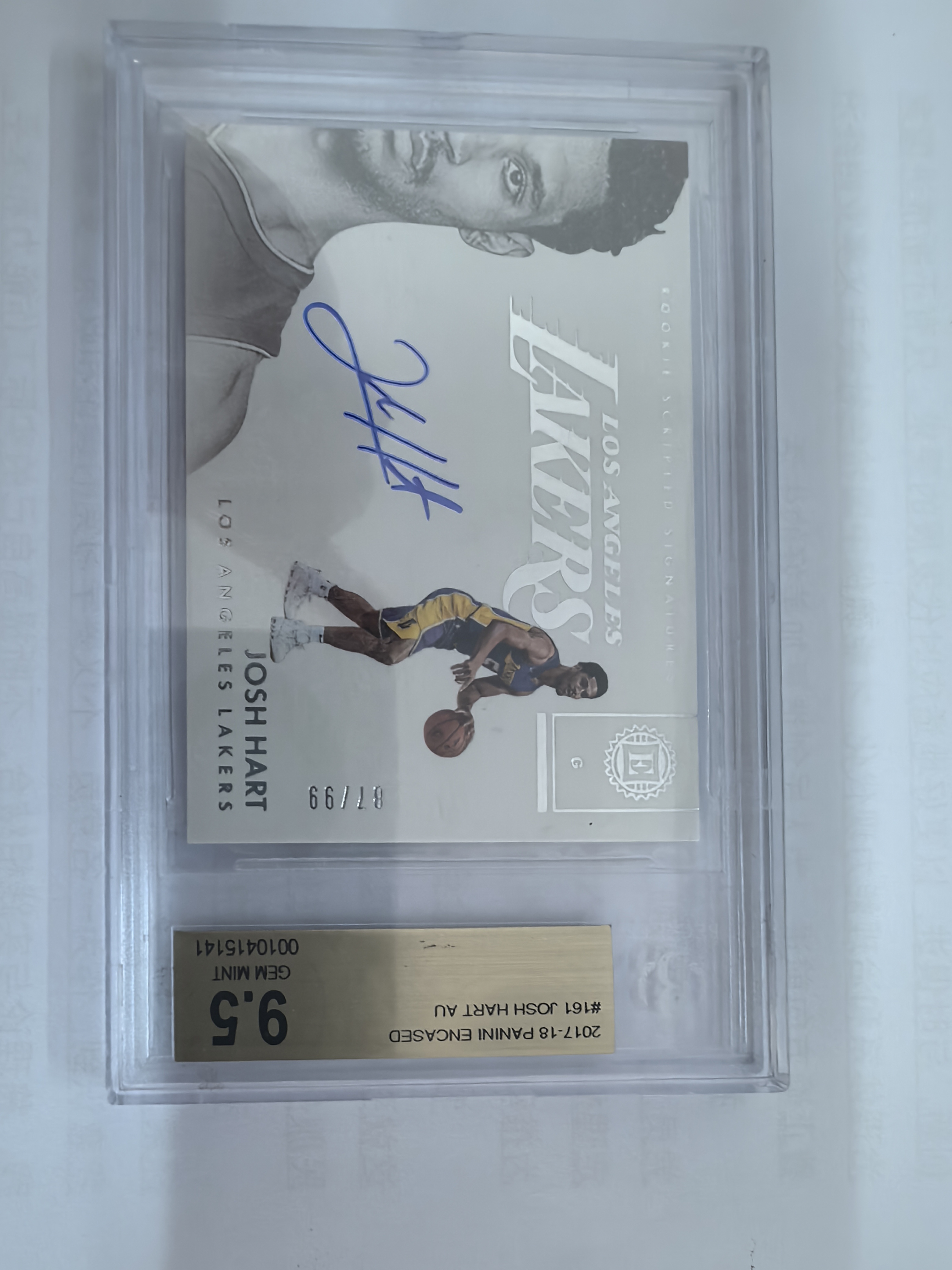 2017-18 Panini Encased Josh Hart RC 约什 哈特 云端系列 99编 新秀RC 卡签 BGS10 铁人 湖人 ...