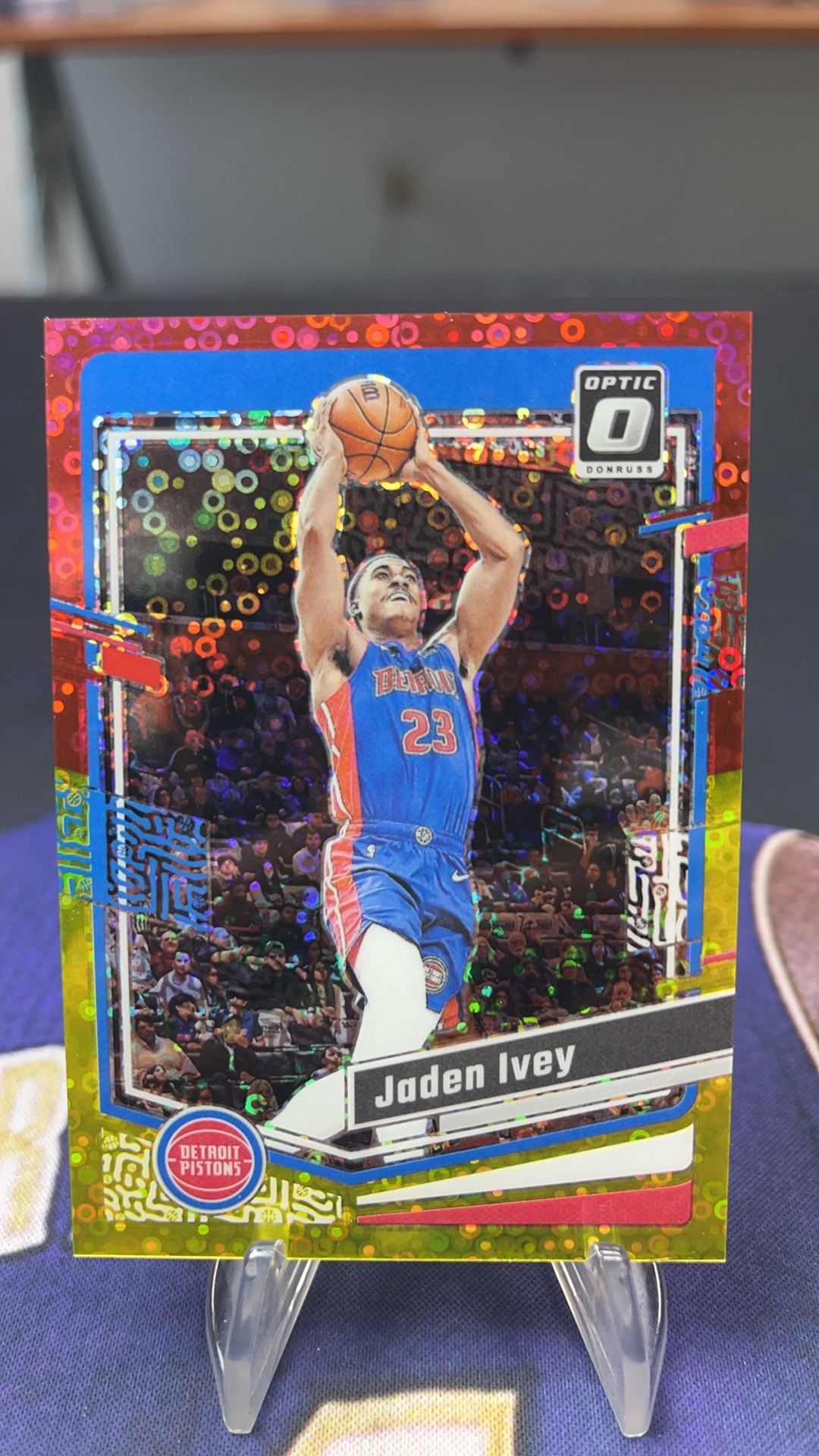 2023-24 Panini Donruss Jaden Ivey 【星卡优转】杜蕾斯OP系列 活塞 杰登 艾维 6/7编 红金泡泡折 专收 ...