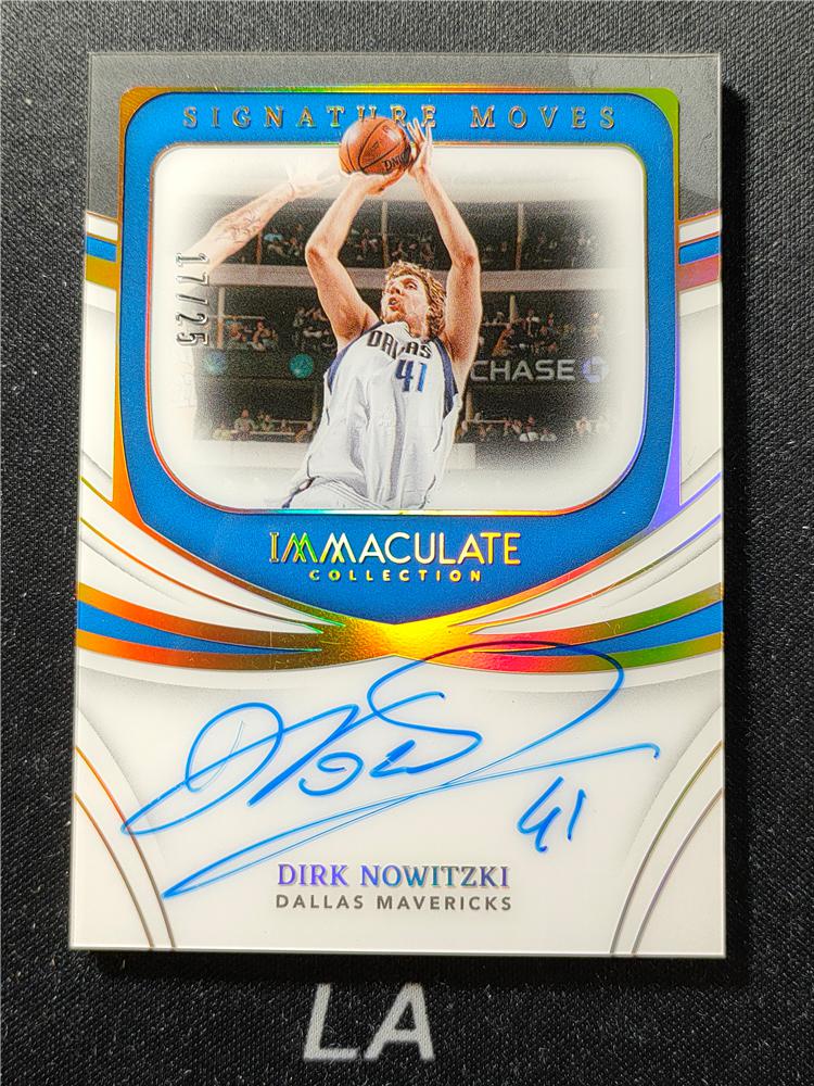 【LA拍卖精品】21-22 Panini Immaculate Dirk Nowitzki 独行侠 德克 诺维斯基 诺维茨基 ...