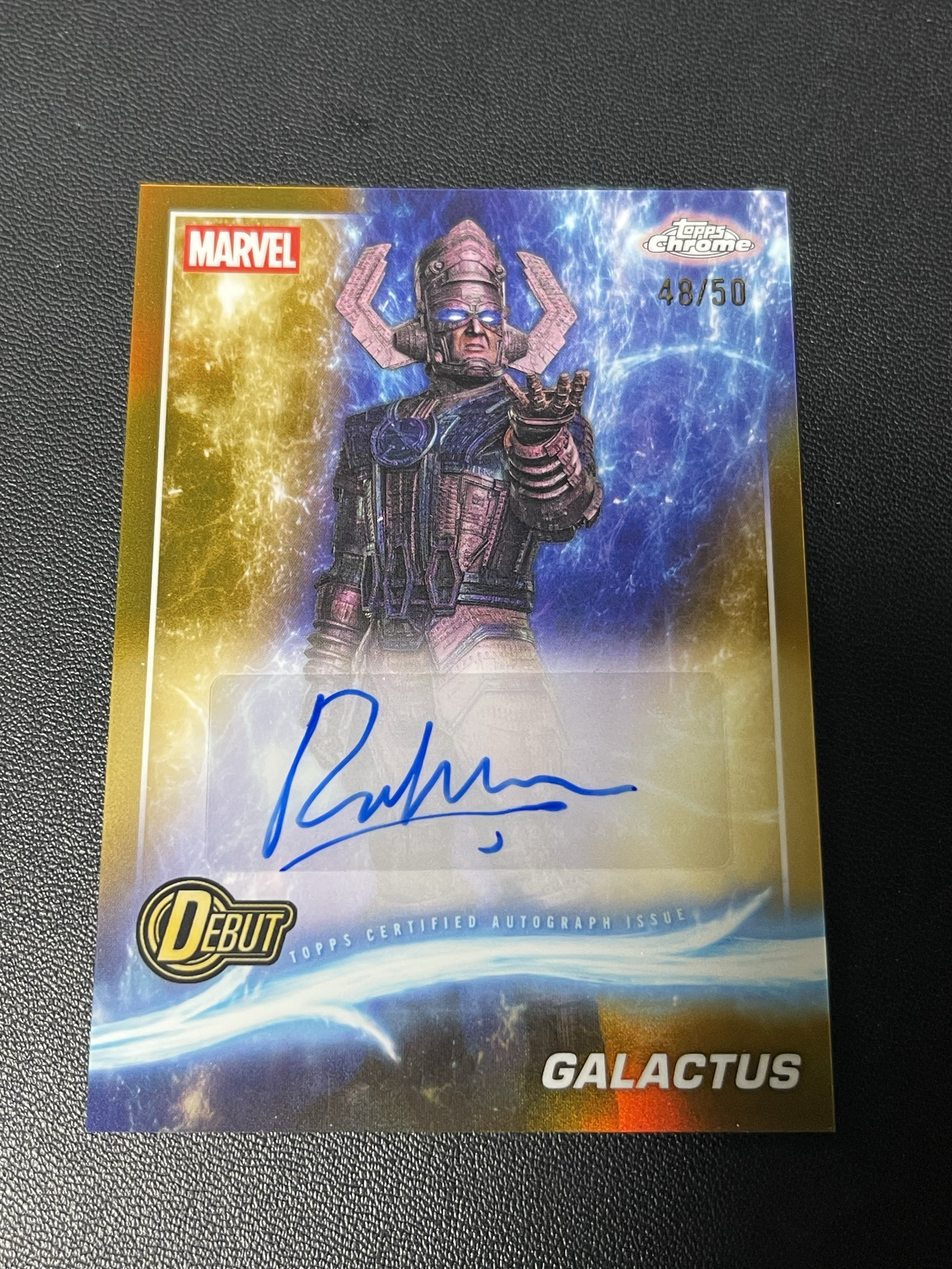 2025 Topps Marvel (MCU) Galactus 漫威 Topps Chrome 行星吞噬者 拉尔夫 伊内森 正金折签 签字 ...