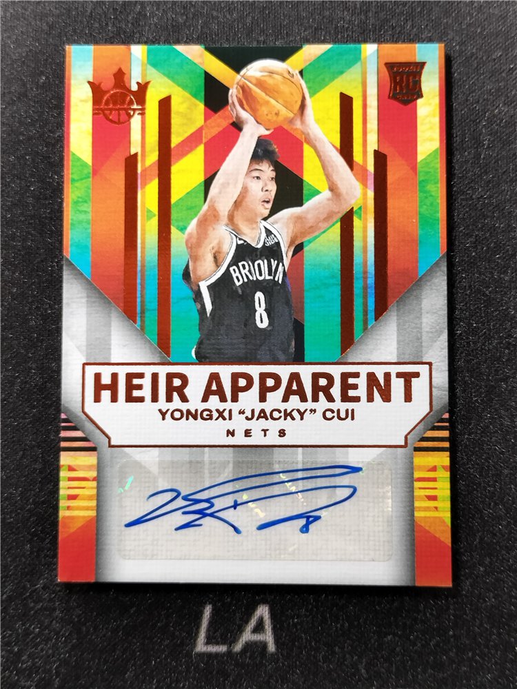 【LA拍卖】2024-25 Panini Court Kings Yongxi Jacky Cui 油画 新秀RC 崔永熙 篮网 橙版 ...