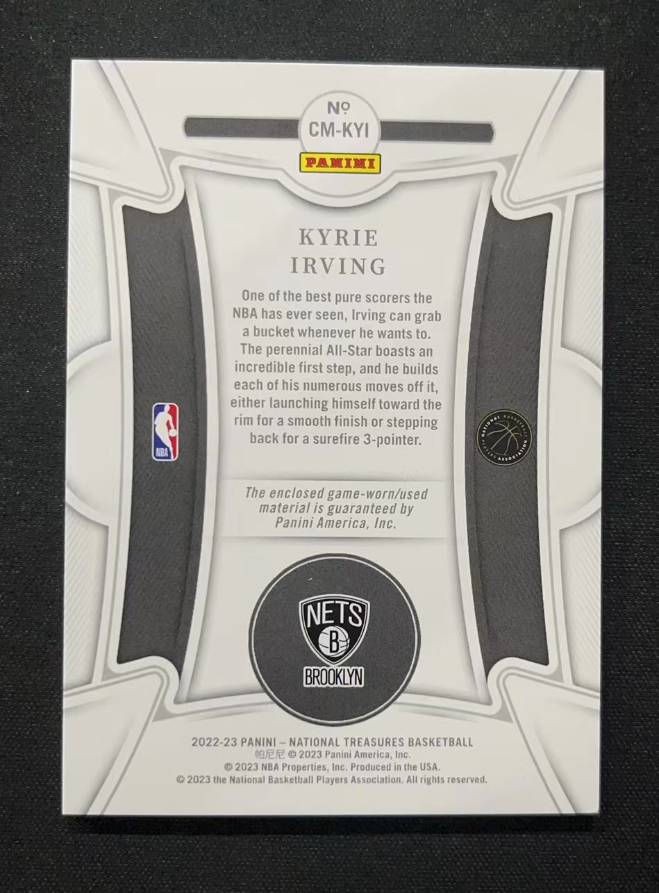 2022-23 National Treasures Kyrie Irving 【长安代卖】国宝 篮网 凯里欧文 小窗Patch ...