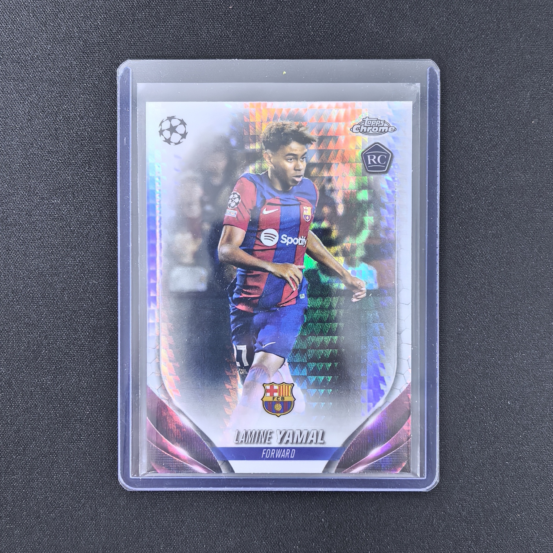 2024 Topps Chrome Lamine Yamal RC TC 欧冠 巴萨 新秀 亚马尔 未来可期 Base 棱镜折 脉冲折 收藏 ...
