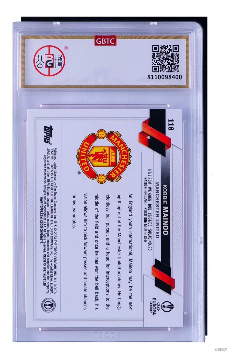 2022-23 Topps Chrome 科比 梅努 RC mainoo 红地震 超大比例 超稀有 约默认5-10编 科比 梅努 05天才新秀 ...