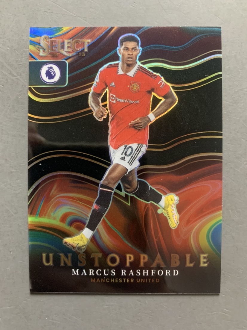 【集卡拍卖】2022-23 Panini Select Marcus Rashford 英超 曼联 拉什福德 1/1编 1of1 首编 扎染折 ...