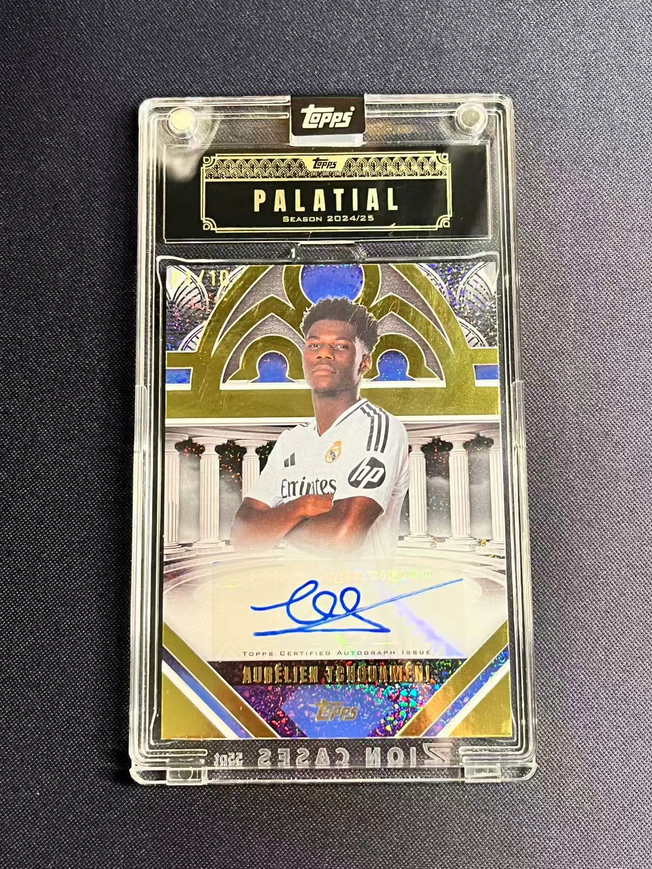 【大四喜拍卖】2024-25 Topps Palatial 皇马宫殿 Aurélien Tchouameni 楚阿梅尼 琼阿梅尼 10编 低编 ...