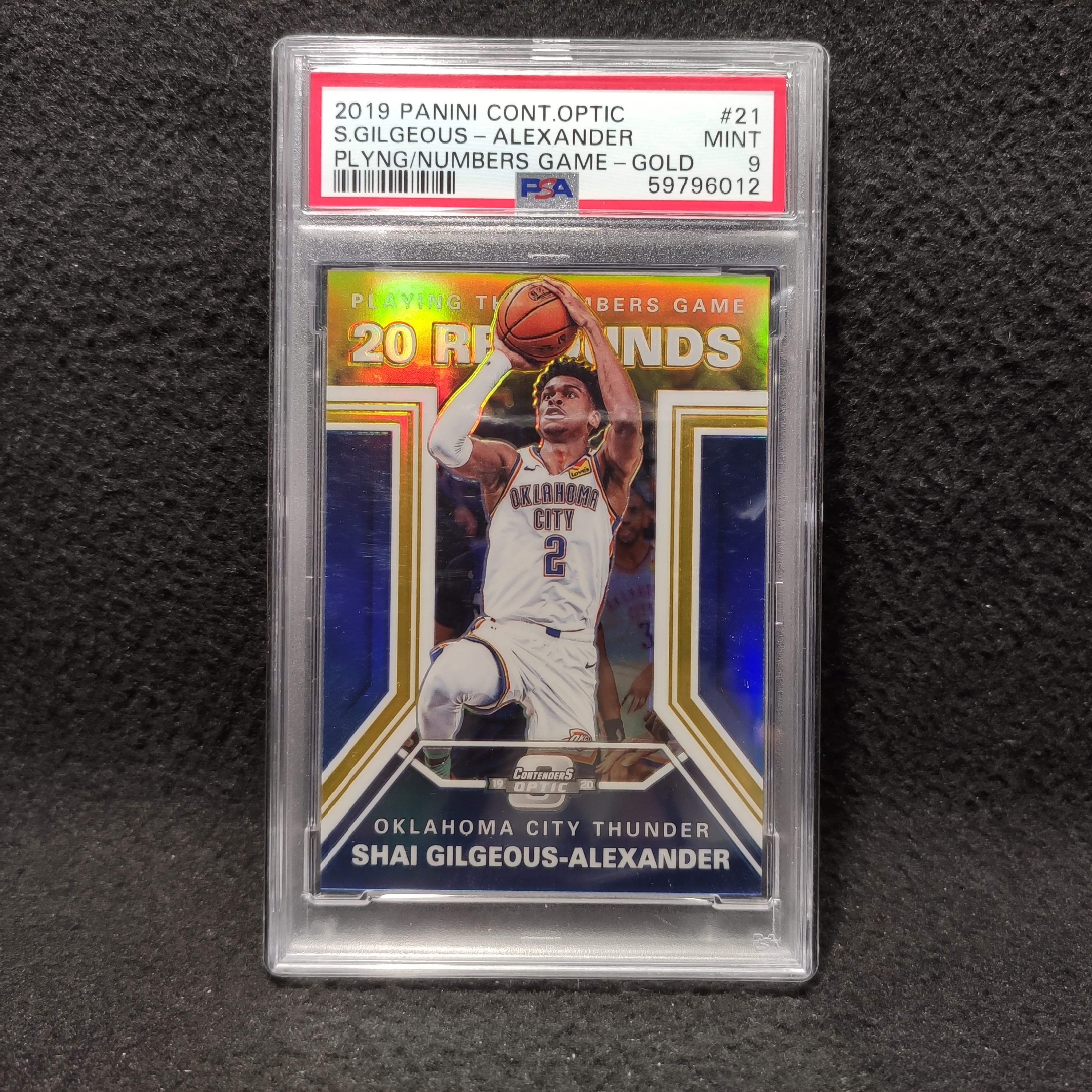 【大腿代卖】Shai Gilgeous 亚历山大 SGA 2019-20 Contenders Optic 球票 数据特卡 1/10编带编限量 ...