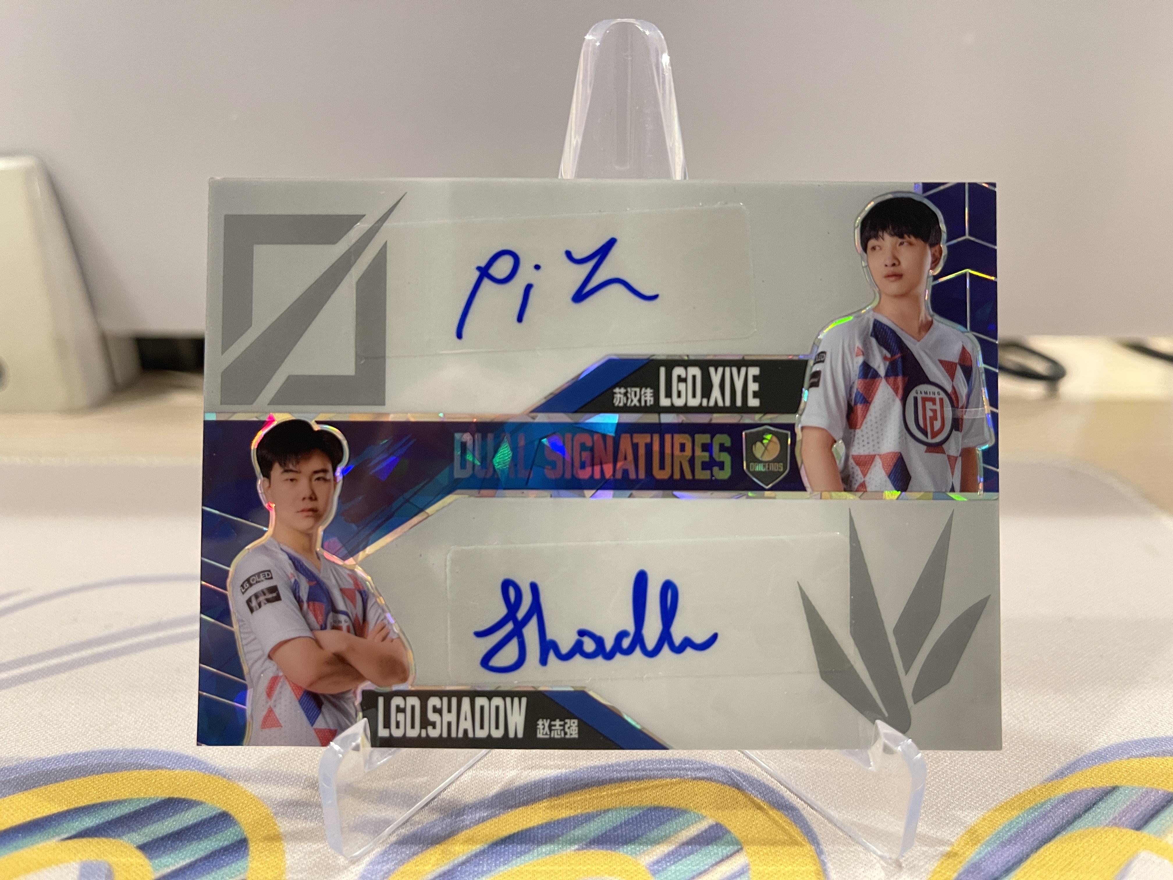 2022 不凡玩品 Buffun LPL 英雄联盟 LOL LGD XIYE 苏汉伟 SHADOW 赵志强 20/25编 双人签字 蓝碎冰 实卡美丽 官方授权（波） 卡淘