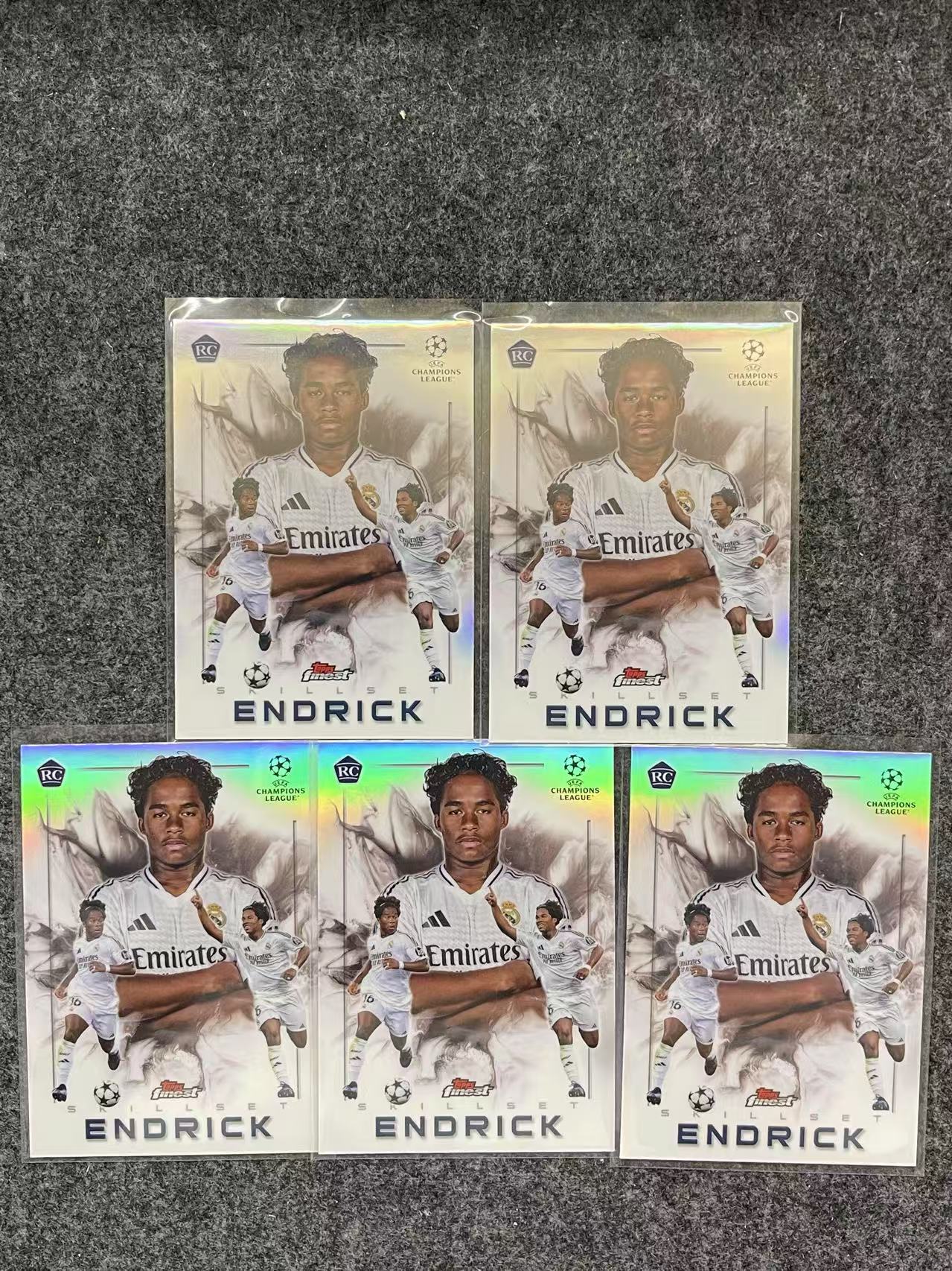 2024-25 Topps Finest Endrick RC 恩德里克 三头特卡 Skillset 五张打包 lot不包卡品 巴西超级天才 ...