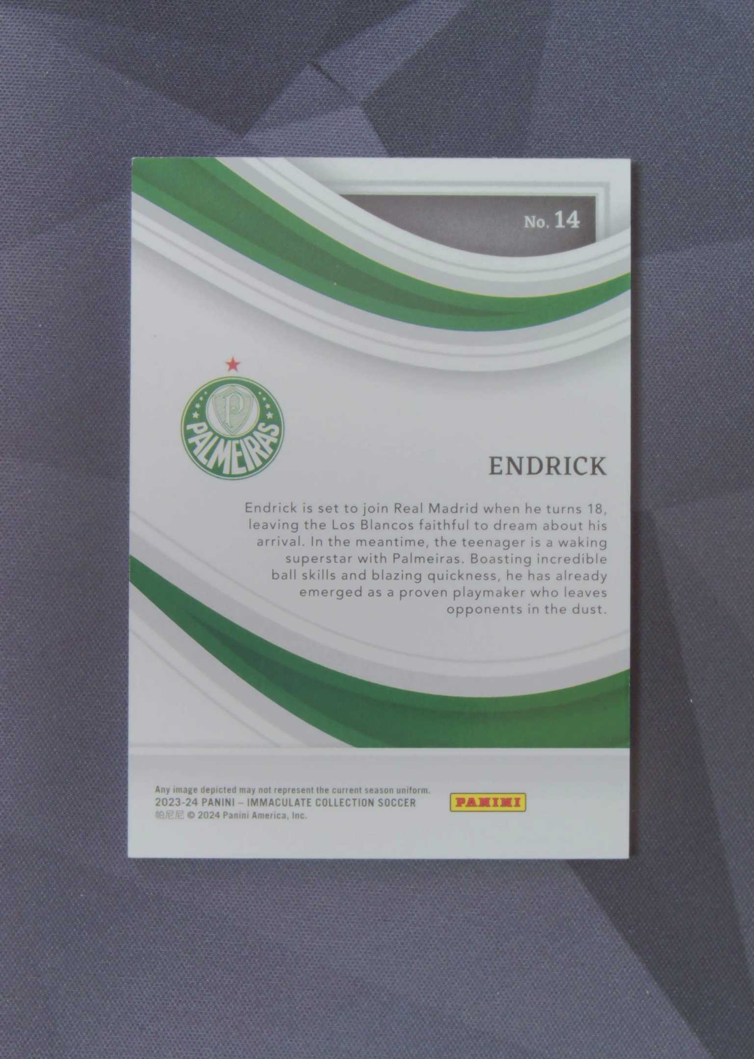 2023-24 Panini Immaculate Endrick RC 【B28 优才】 恩德里克 9编 新秀 皇马 皇家马德里 巴西 ...
