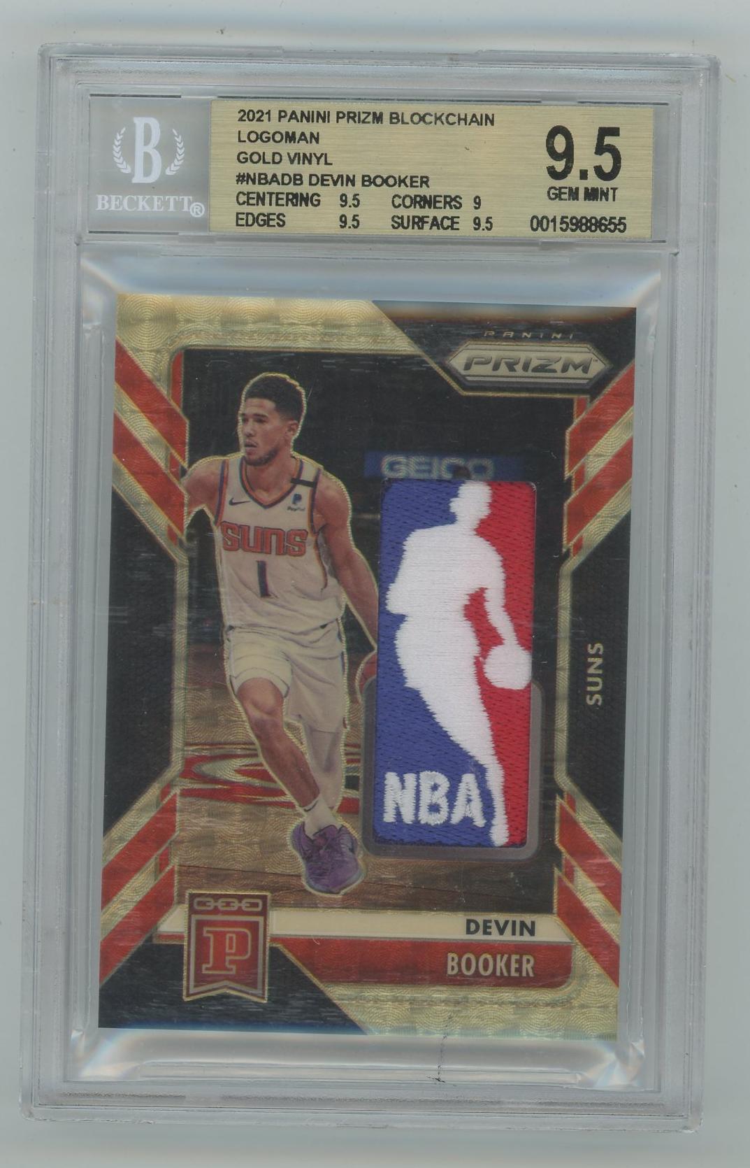 【thebighit】不累计C79.2021 Panini Prizm BlockChain 德文 布克 Devin Booker 爆金折 ...