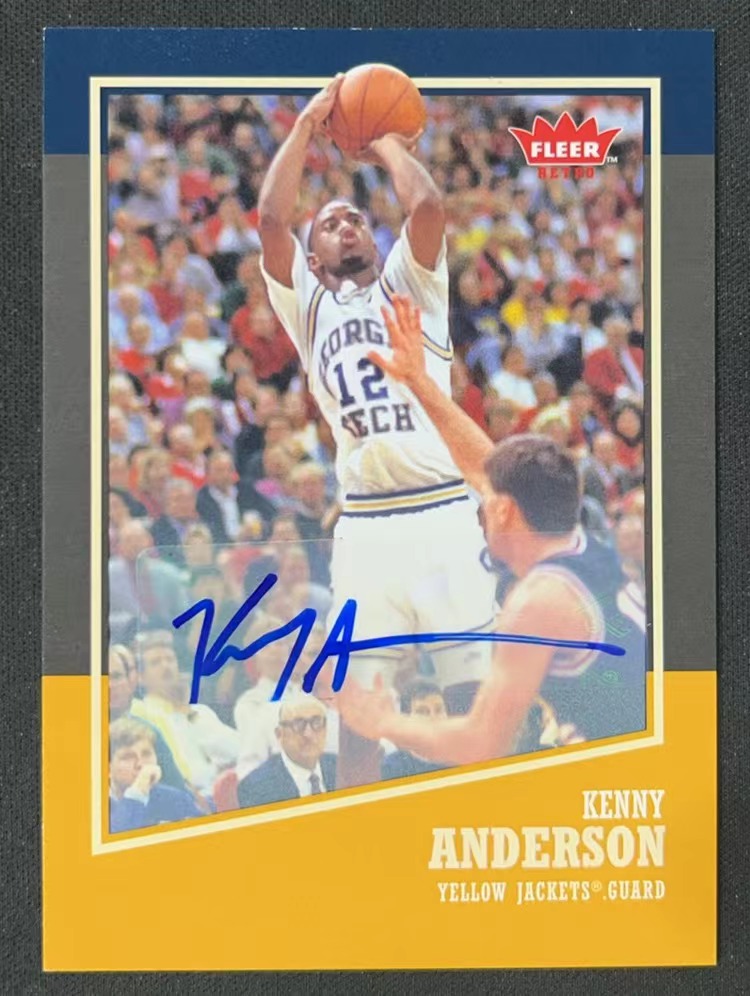 2013-14 Panini Fleer Kenny Anderson 【长安代卖】Fleer Retro 肯尼安德森 签字 实卡好看 收藏 ...