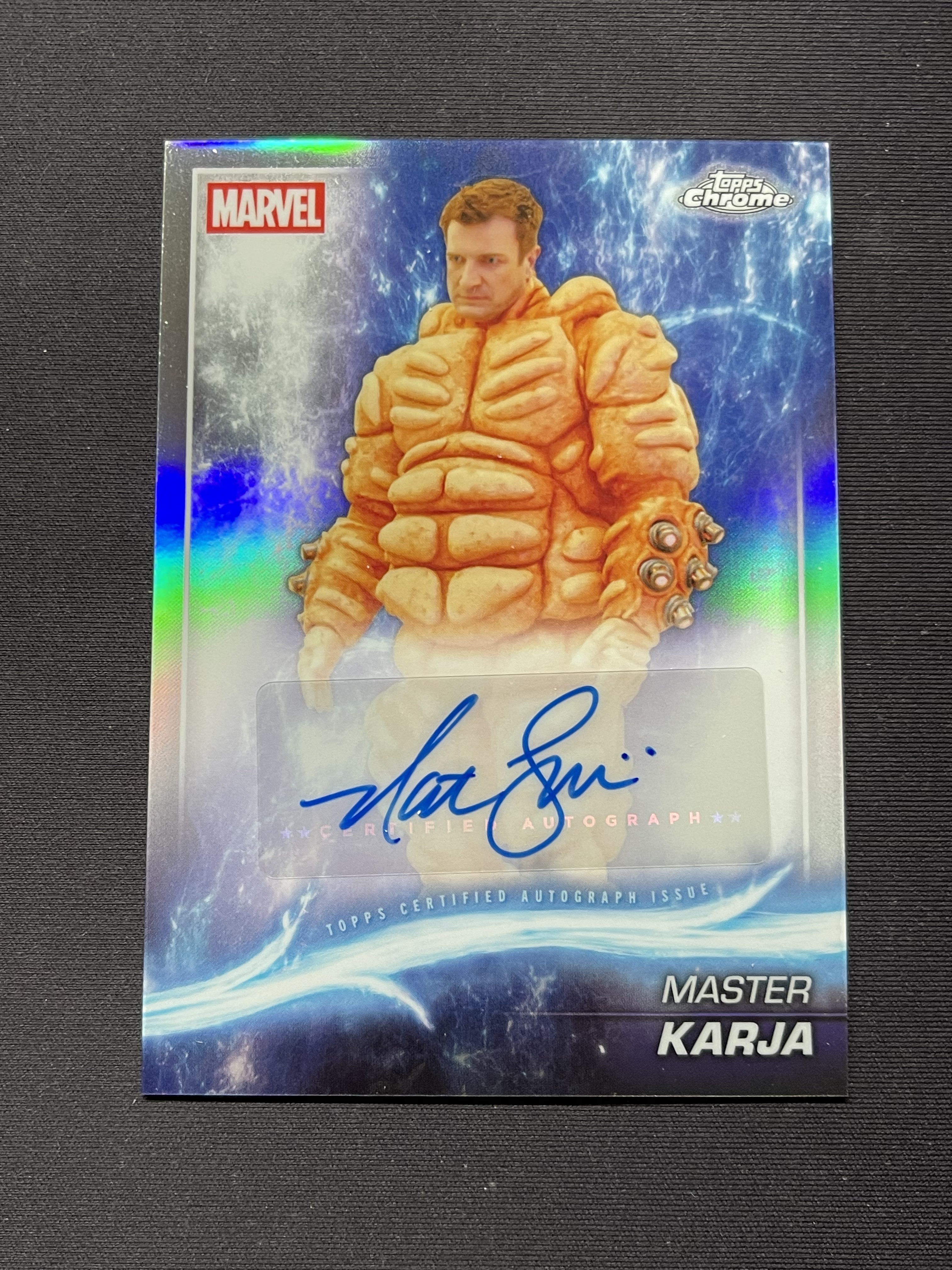 2025 Topps Marvel Studios Master Karja Chrome 漫威 银河护卫队3 内森·菲利安 饰 卡加大师 ...