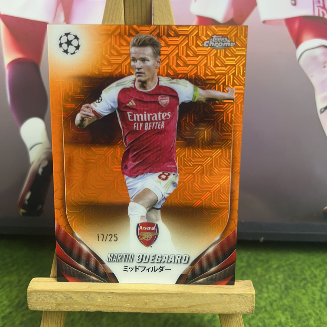 2024 Topps Chrome Martin Odegaard 17/25编 低编 日版樱花 厄德高 阿森纳 未来可期 收藏佳品 卡品如图 ...