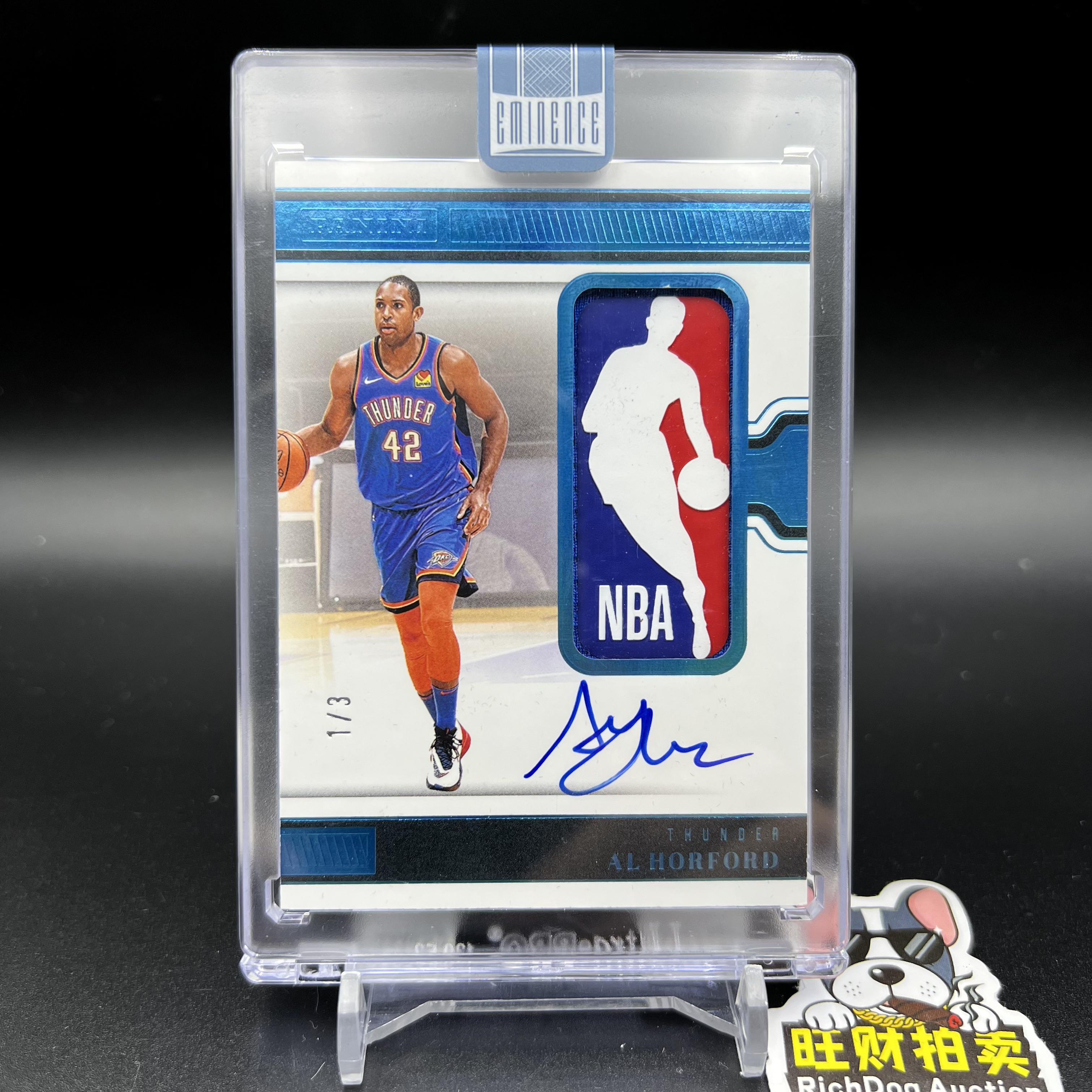 2024-25 Panini Eminence Al Horford 【旺财拍卖B】K08 大真金 雷霆 艾尔 霍福德 1/3编 首编 湖水蓝 ...