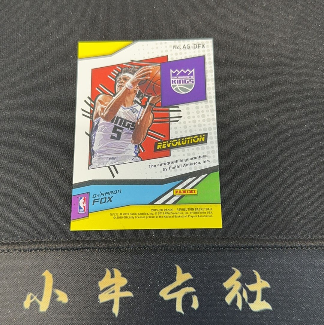 2019-20 Panini Revolution De'Aaron Fox 达龙 福克斯 小狐狸 签字 卡签 完美签 碎闪 碎点折 折射 ...