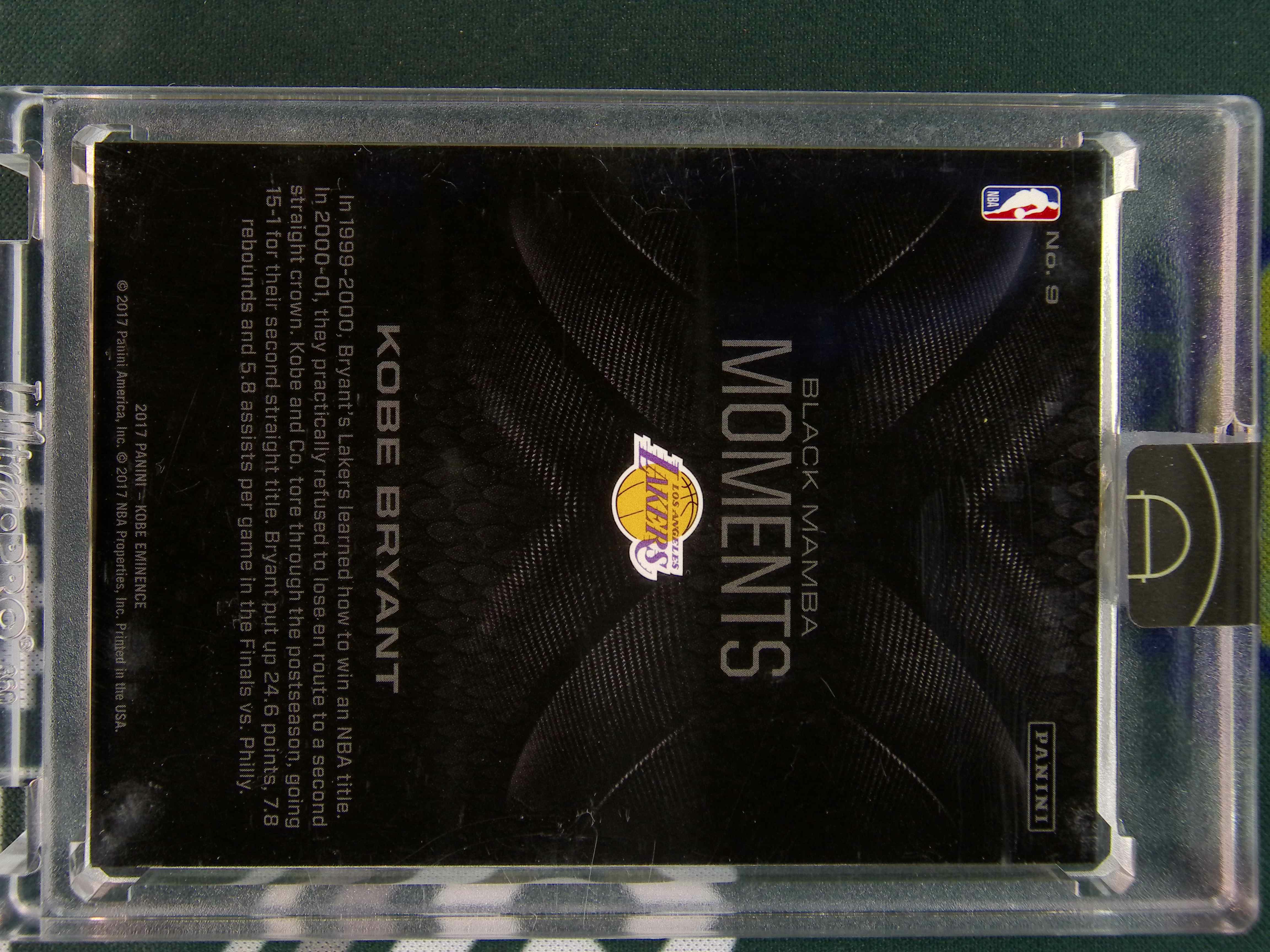 2017 Panini Kobe Eminence Kobe Bryant 【LZK JSP4024】大真金 洛杉矶湖人 黑曼巴 科比 ...