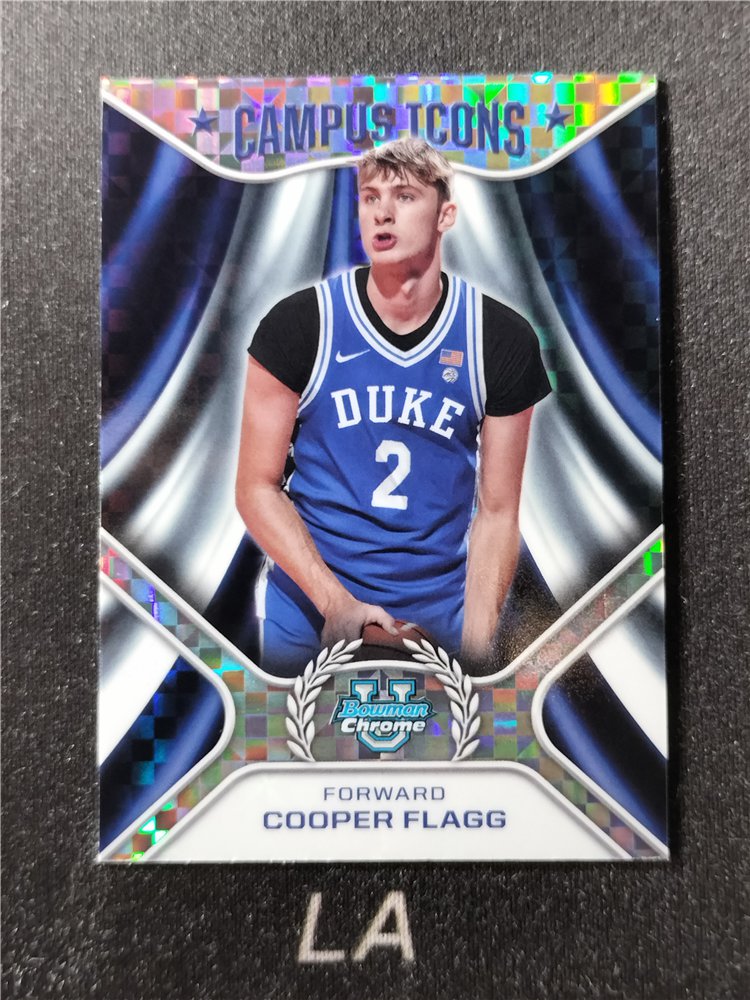 【LA拍卖】2025 Topps Bowman Chrome Cooper Flagg 大学系列 1st 新秀RC 杜克大学 NBA准状元 ...