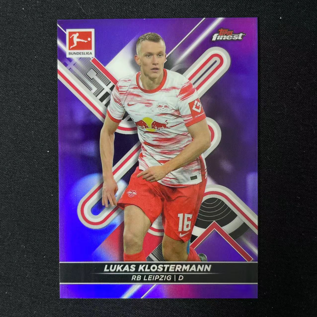 2022 Topps Finest Lukas Klostermann 科洛斯科特曼 德甲 RB莱比锡红牛 紫折 020/250编 收藏必备 ...