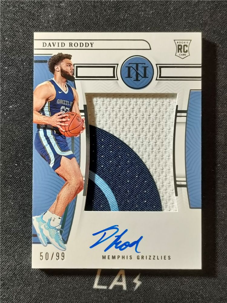 【LA拍卖】2022-23 Panini National Treasures David Roddy 国宝系列 新秀RC 戴维 大卫 罗迪 ...