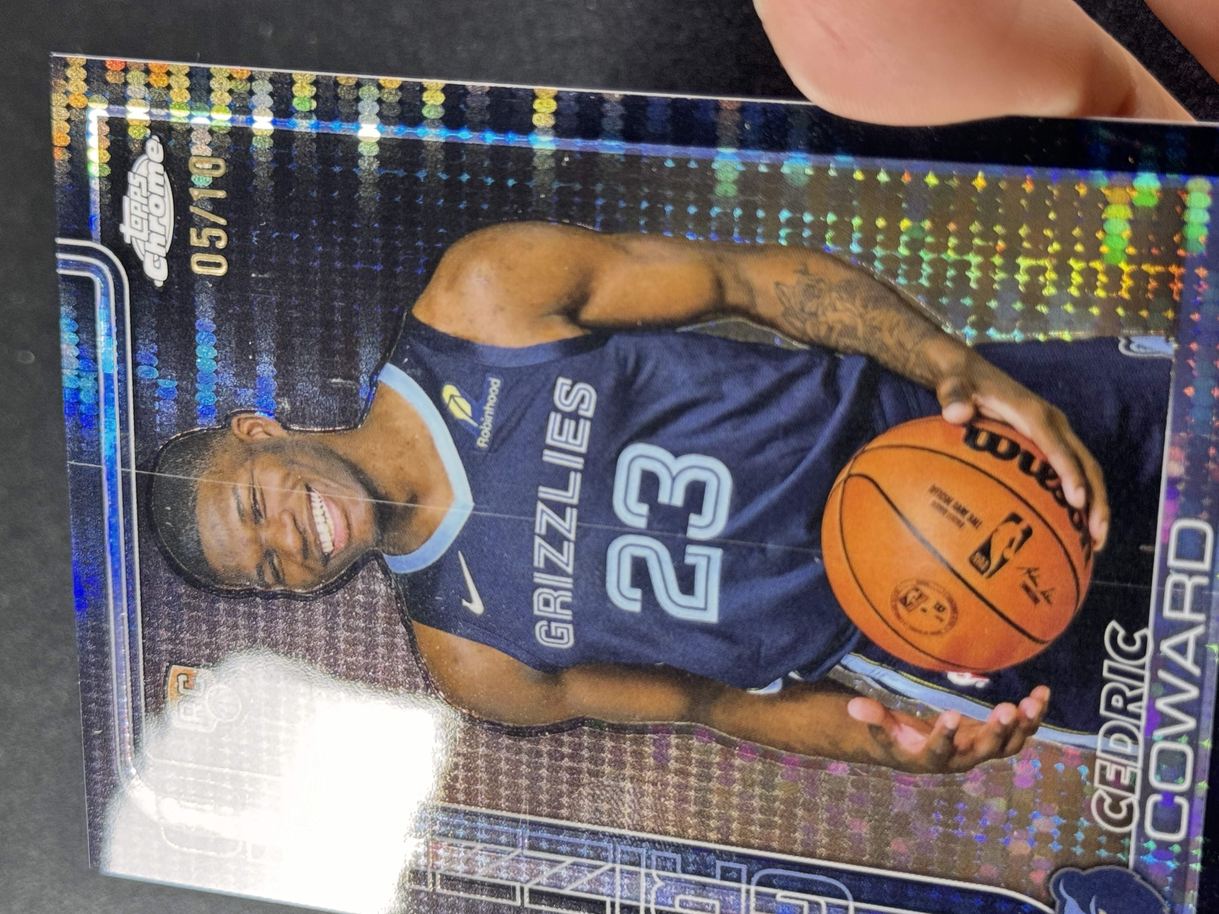 【喷子拍卖】2025-26 Topps Chrome Cedric Coward 孟菲斯灰熊 塞德里克 考沃德 RC 新秀 黑脉冲折 10编 ...