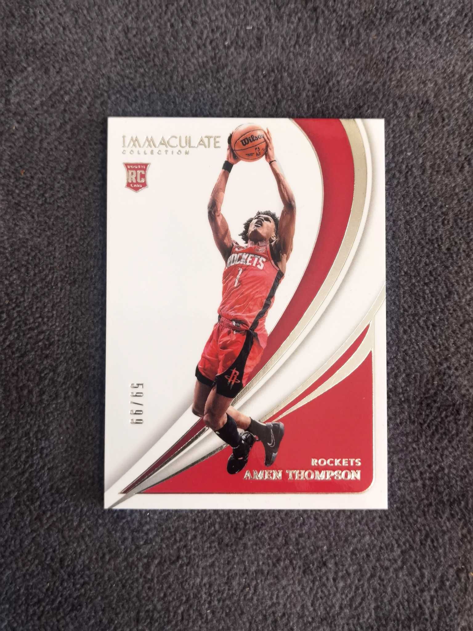 2024 Panini Immaculate Amen Thompson 阿门汤普森 新秀 99编 火箭潜力新星未来可期 IMM带编【ycy ...