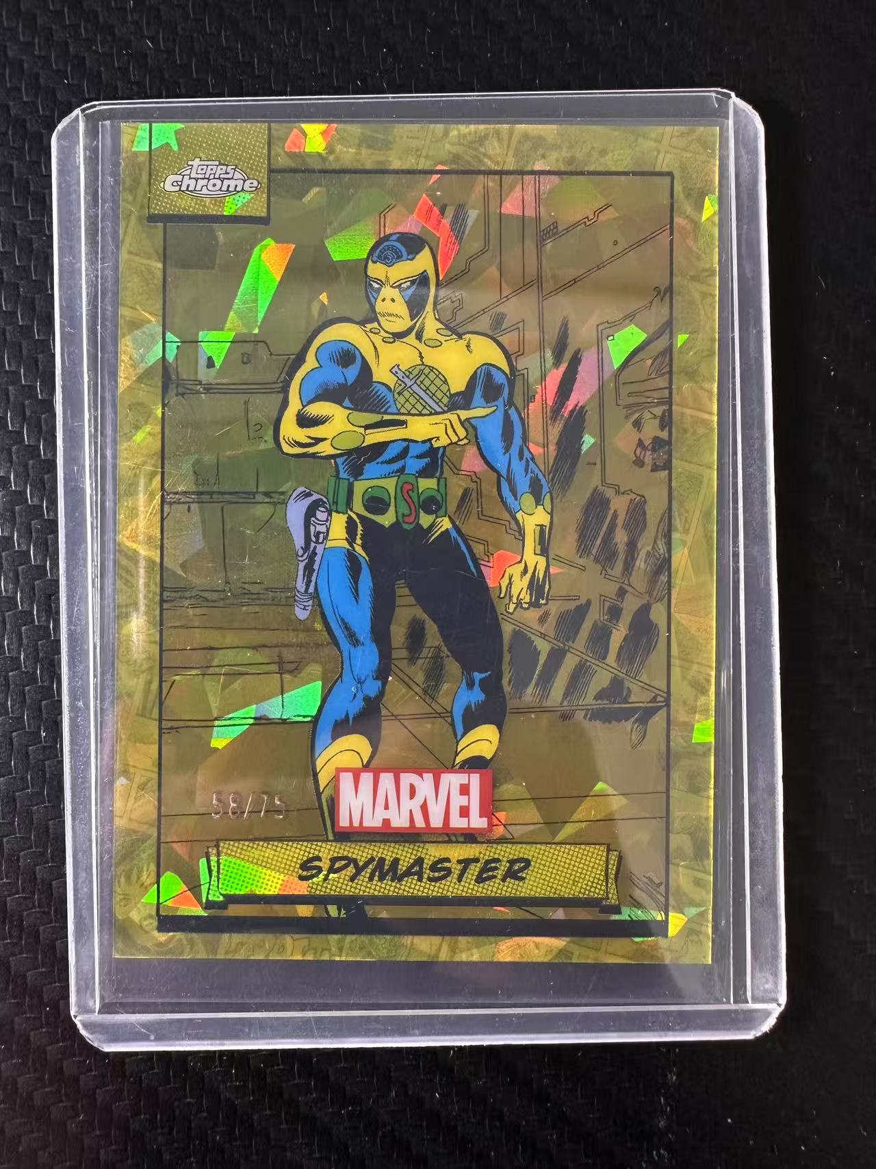 2024 Topps Marvel (MCU) 漫威 Chrome 元年 【十点代拍】 58/75编 金碎冰折射 Spymaster 间谍大师 ...