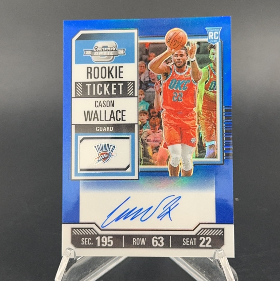 2023-24 Panini Contenders Optic Cason Wallace RC 【五月拍卖 顺丰空运】球票OP 雷霆 卡森 ...