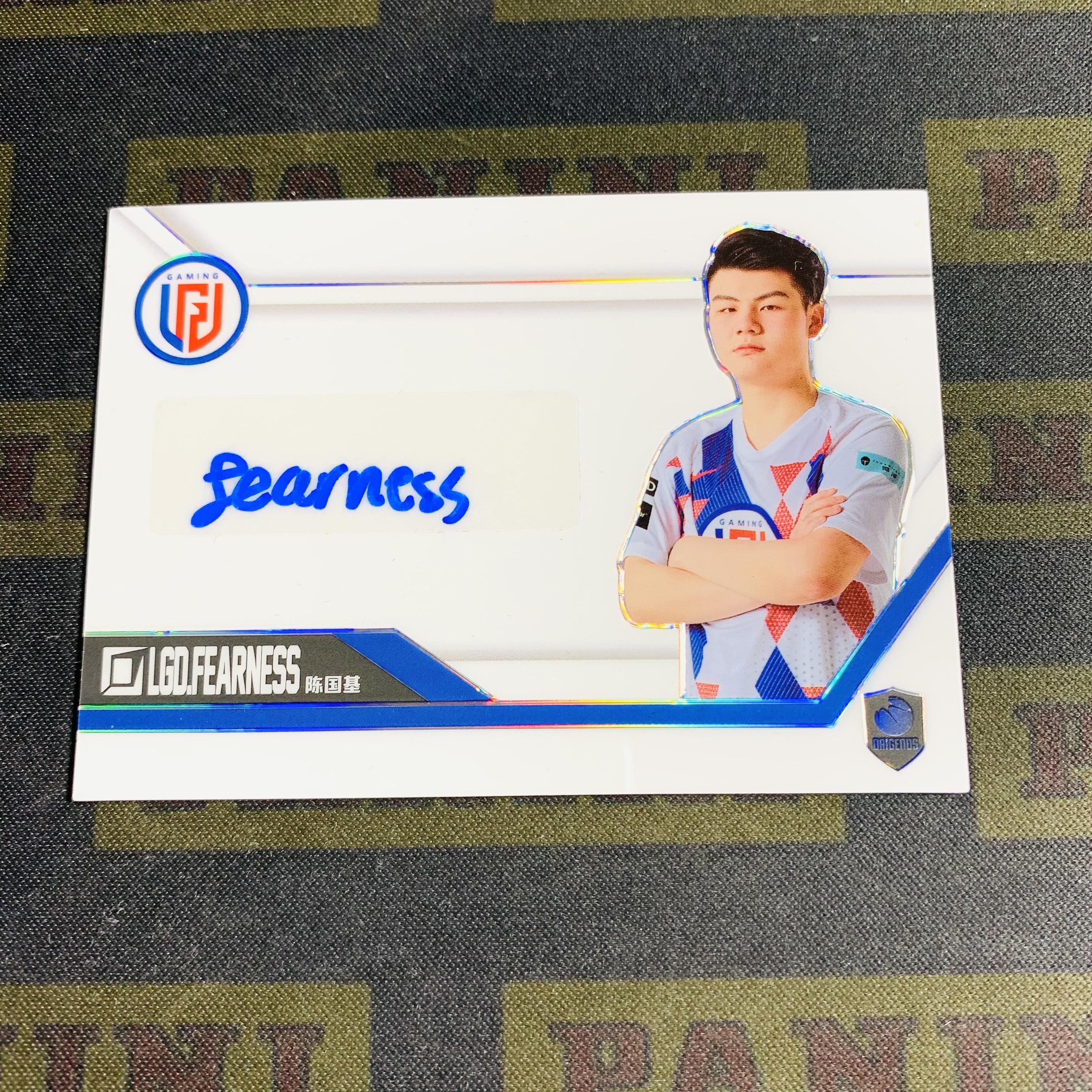 【微微辣代卖 拍卡看描述】1005ZA 2022 BUFFUN 不凡玩品 LPL 英雄联盟lol 签字 白折 LGD FEARNESS 陈国基 卡淘