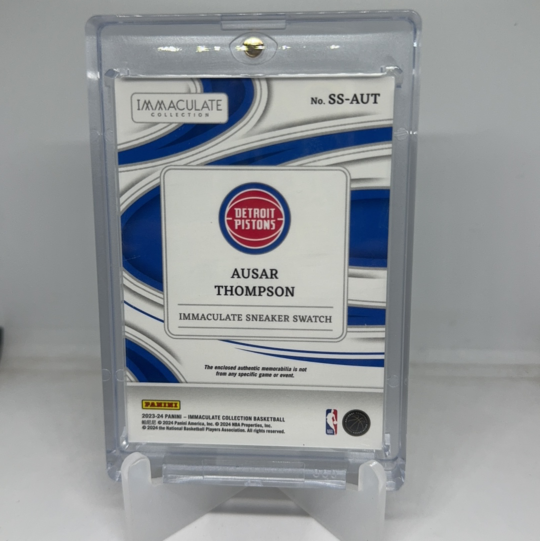 2023-24 Panini Immaculate Ausar Thompson RC 奥萨尔.汤普森，新秀暴力球鞋切割，25编红平行，送卡砖 ...