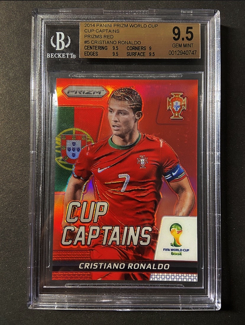 2014 Panini C罗 Cristiano Ronaldo Prizm世界杯折射元年 127/149编 红配红Color Match ...