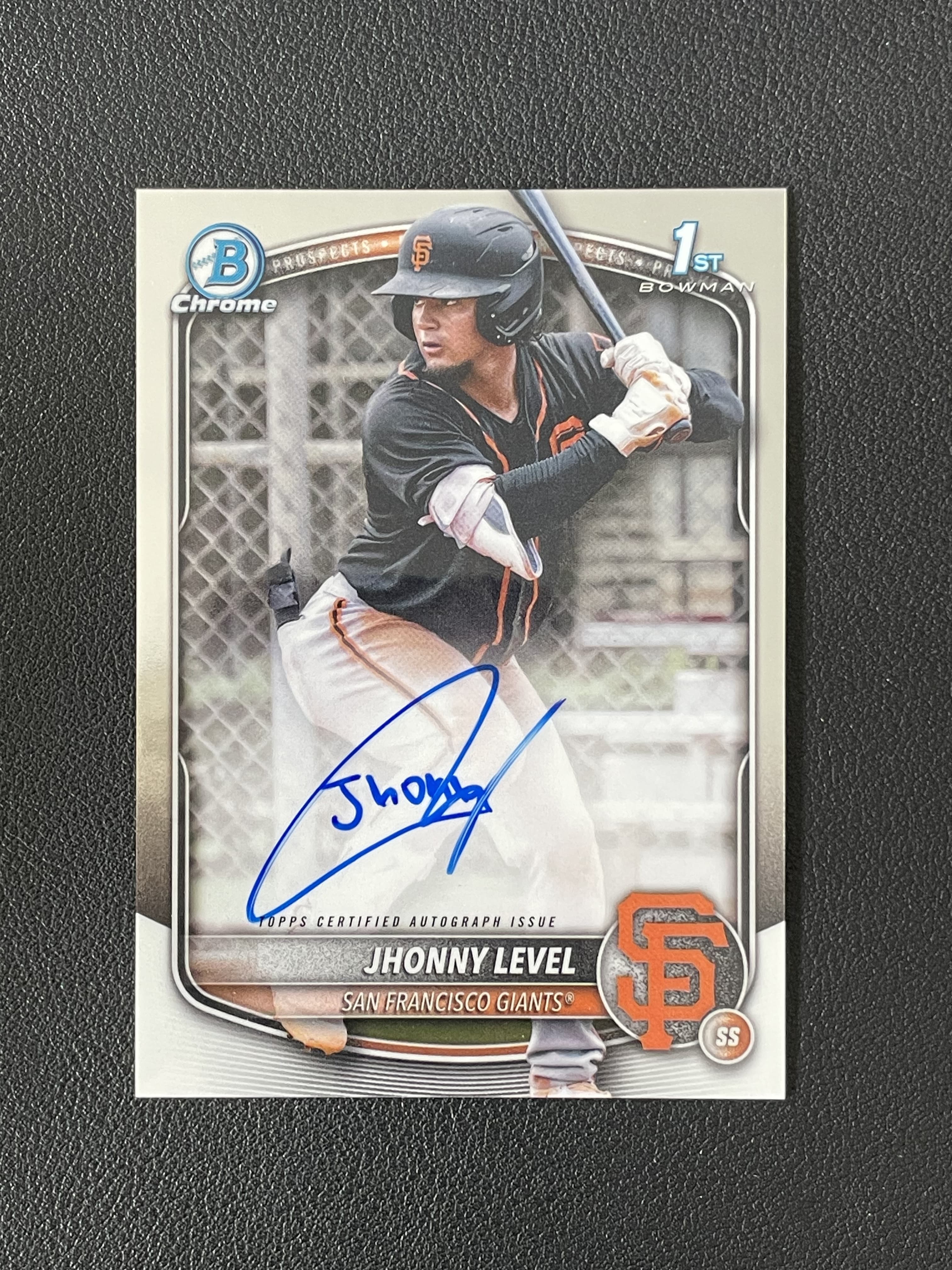 【南昌NOVA】2025 Topps Bowman Chrome Jhonny Level MLB 巨人 乔尼 列维尔 签字 卡签 特卡 图3 ...