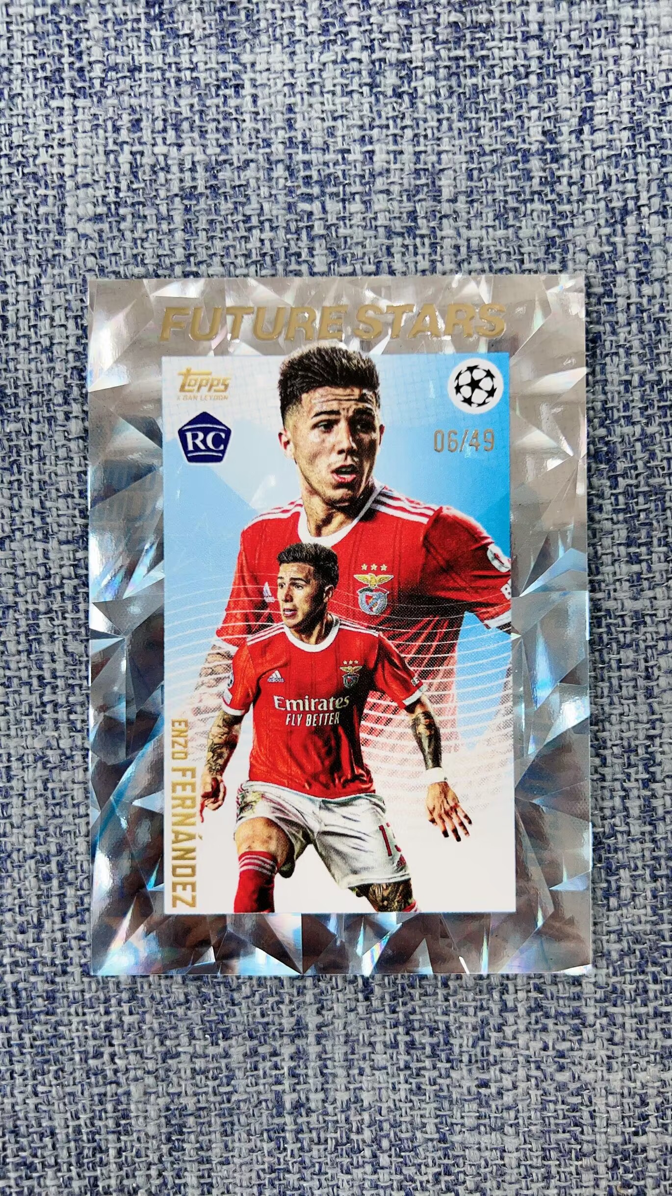 2022-23 Topps Gold Enzo Fernandez RC 【友好拍卖】 本菲卡新秀 恩佐 06/49编 Future ...