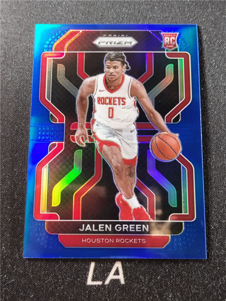 【LA拍卖】2021-22 Panini Prizm Jalen Green 新秀RC 杰伦 格林 火箭队 榜眼秀 太阳 正新秀 Base 蓝折 /199编 DAPY 卡淘