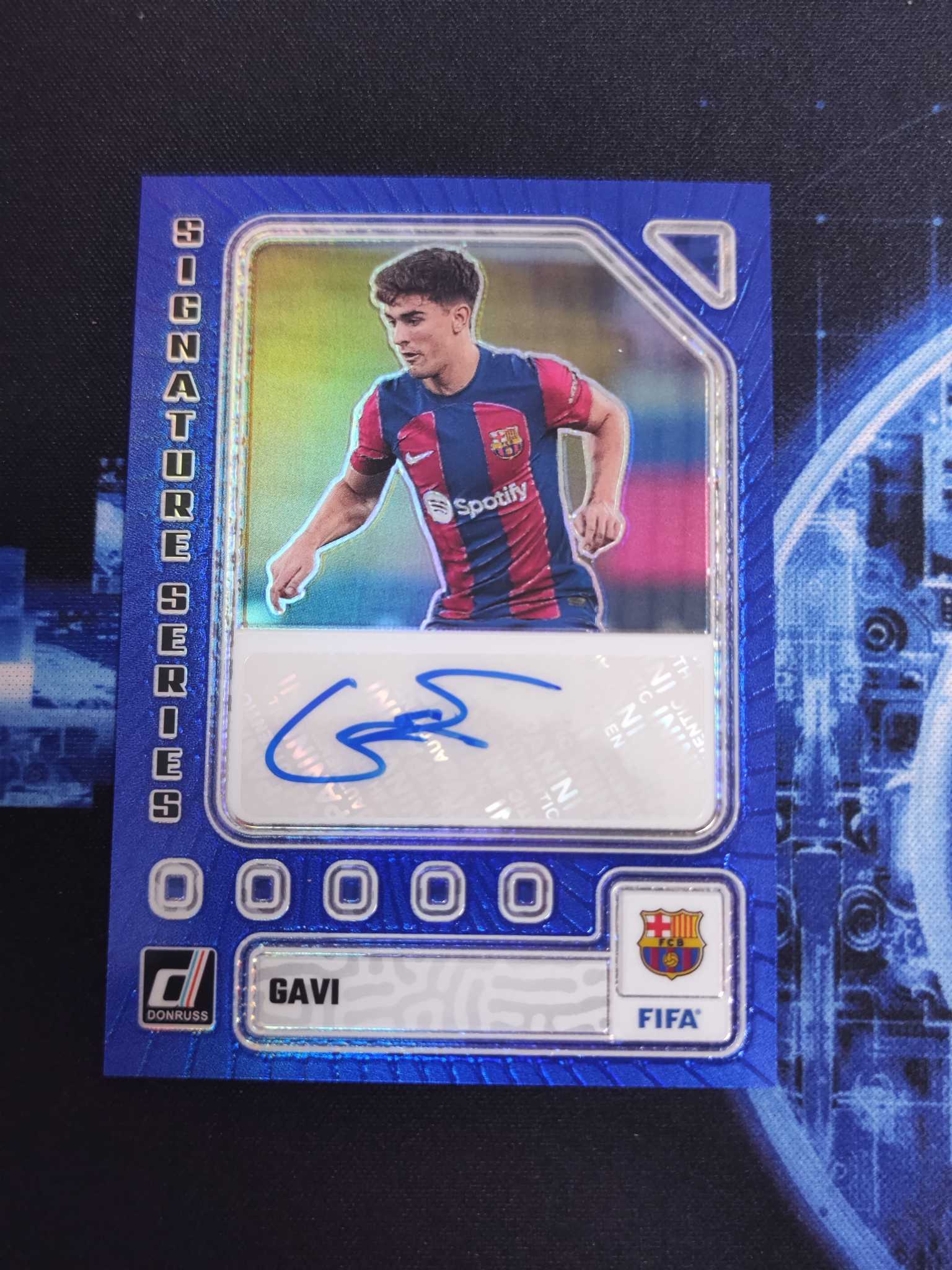 2023-24 Panini Donruss Gavi 杜蕾斯 加维 西班牙 巴塞罗那 signature series SS签 36/99 ...