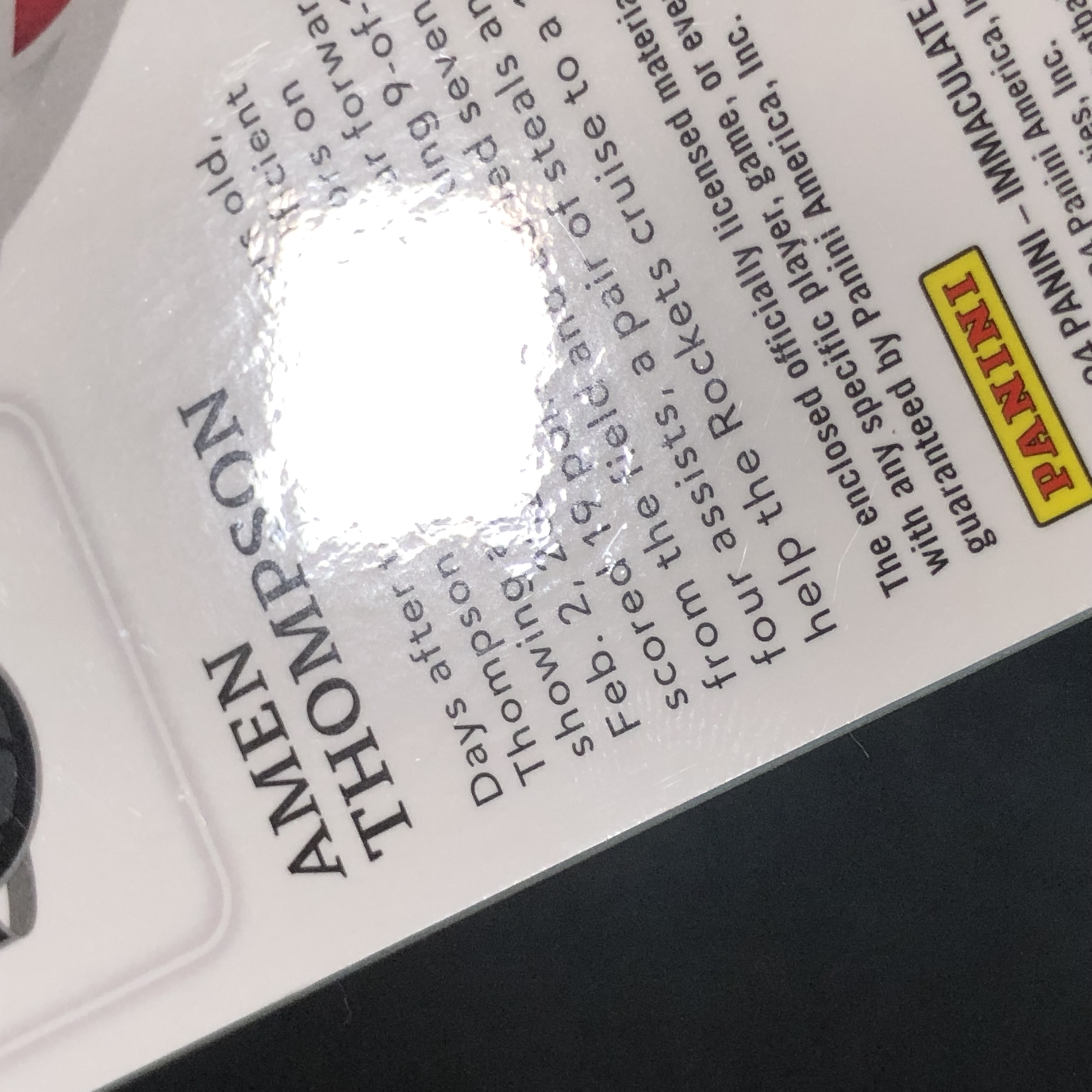 2023-24 Immaculate Amen Thompson RC【piaji】爱咪咪 火箭 新秀 阿门 汤普森 4/8编 低编 紫平行 ...