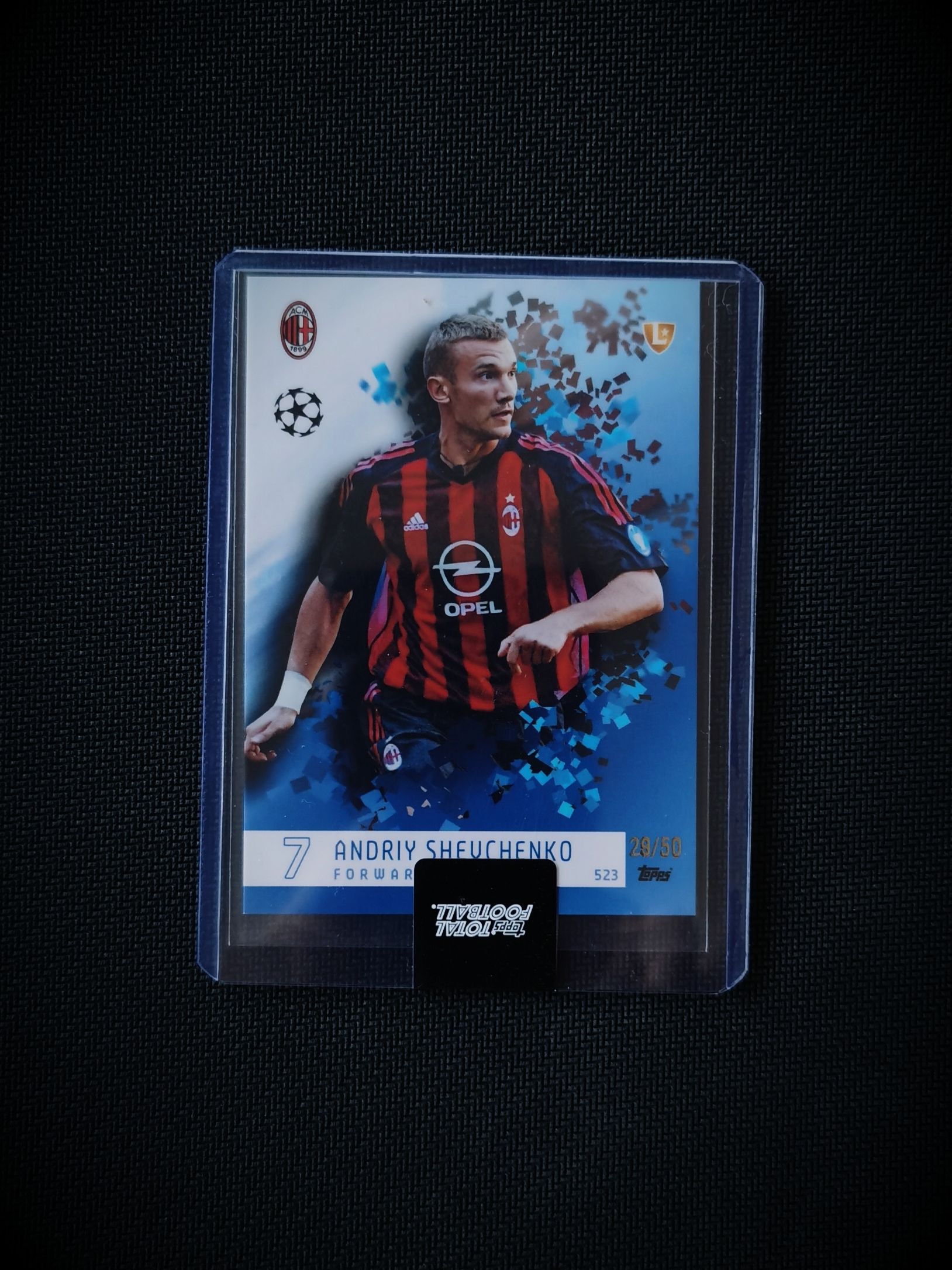 2024 Topps Total Football Andriy Shevchenko 舍甫琴科 Base 29/50编 蓝平行 AC米兰 ...