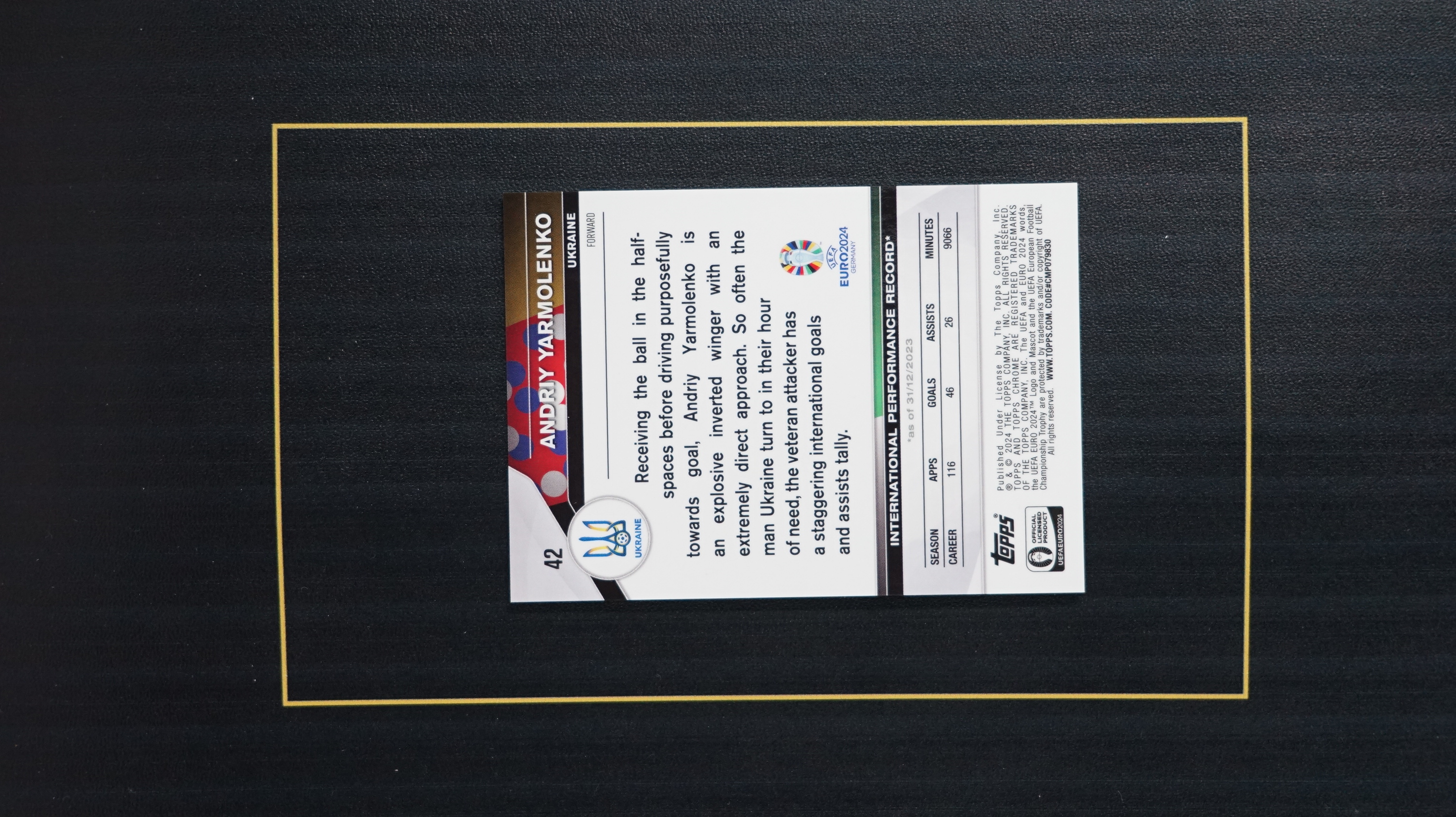 2024 Topps Chrome Andriy Yarmolenko 欧洲杯 乌克兰 安德里 亚尔莫连科 漫画英雄 英雄变化版 大比例 SP ...