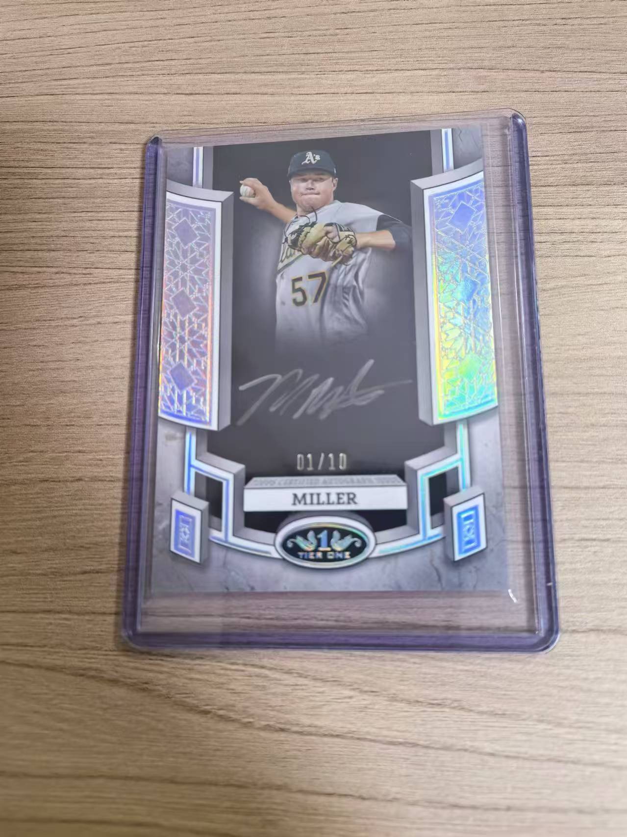 2024 Topps Tier one mason miller 梅森 米勒 运动家 10 编 黑白 银笔 卡签 超级 好人 卡品如图 ZBH 卡淘