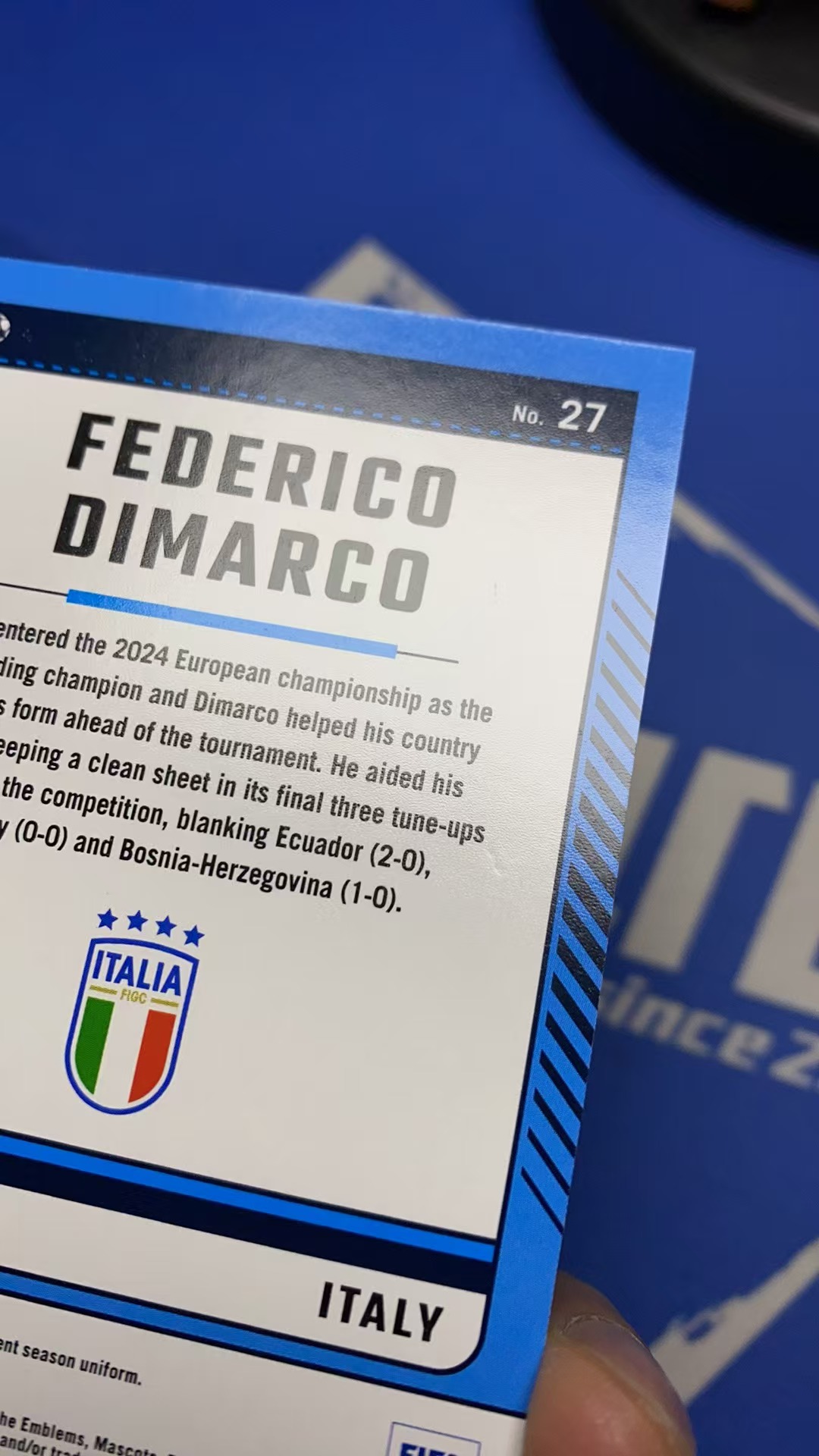 2024-25 Panini Donruss Federico Dimarco 【草莓球星卡】杜蕾斯 意大利 迪马尔科 紫折 紫点点折 04/ ...